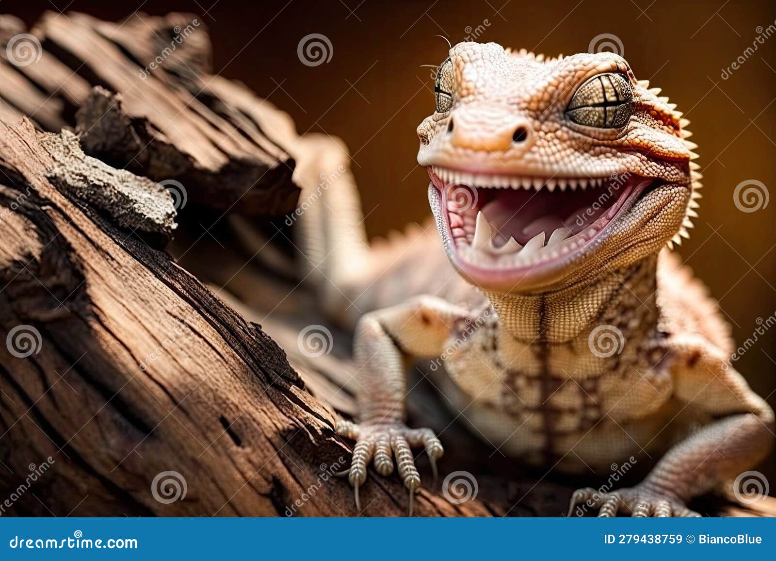 A cute happy lizard stock illustration. Illustration of flower - 279438759