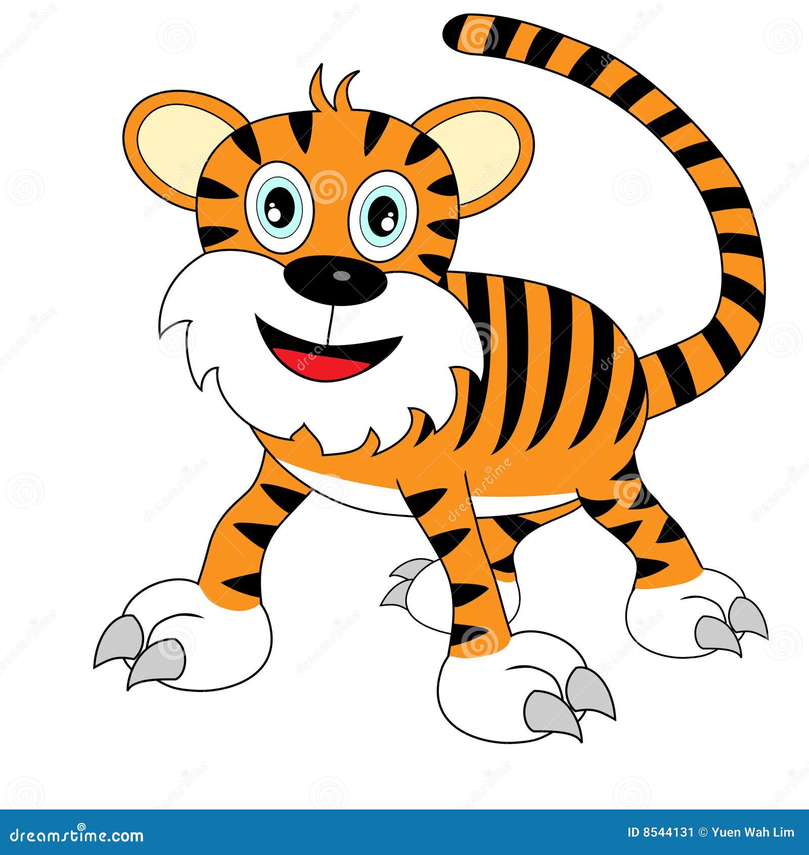 Cute Cartoon Tigers