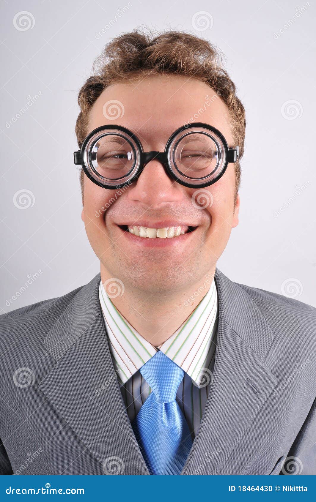 Cute and happy nerd stock photo. Image of fashionable - 18464430