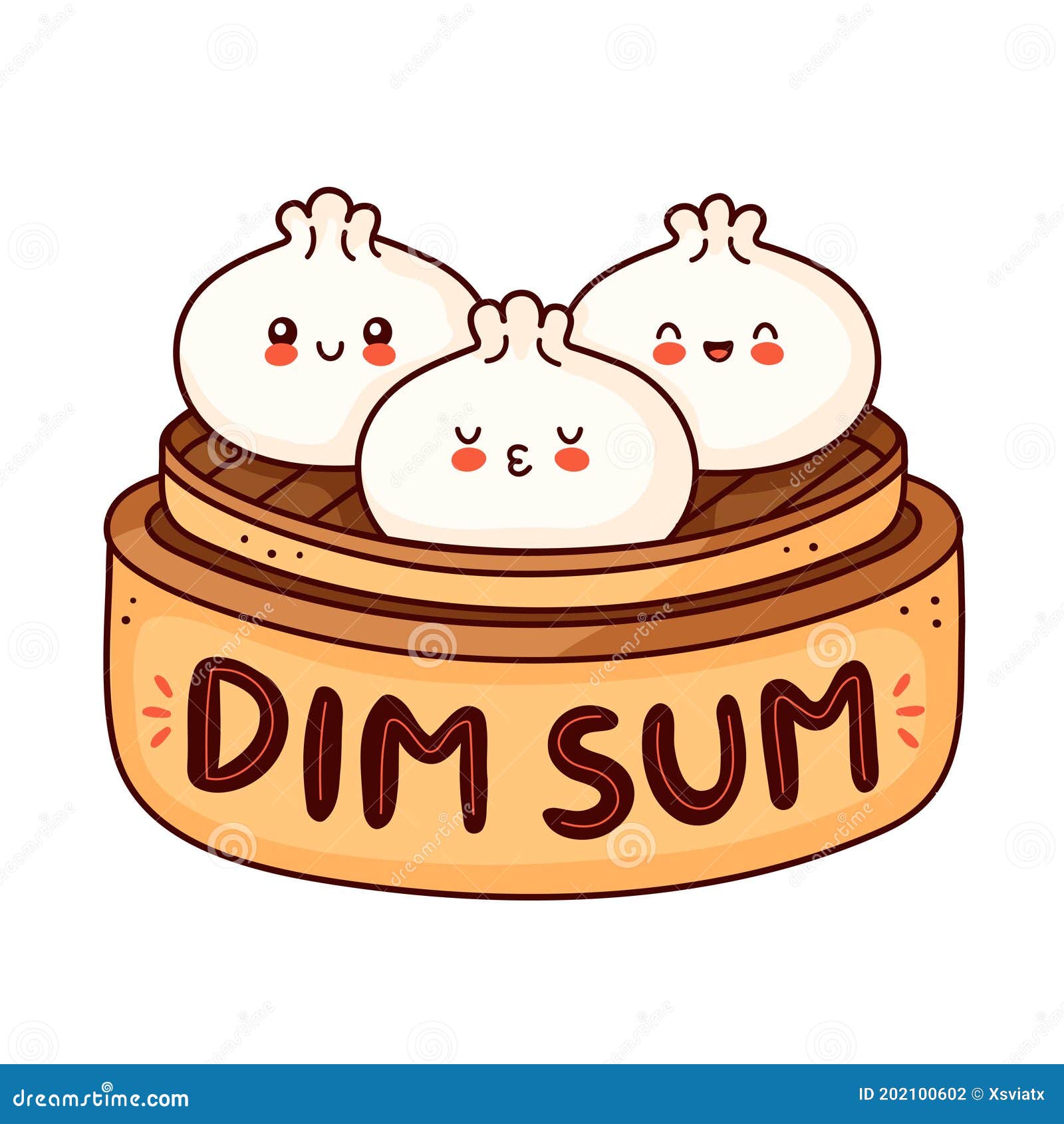 Cute Happy Smiling Dim Sum Logo Vector Illustration | CartoonDealer.com ... Cute Happy Smiling Dim Sum Logo Vector Illustration | CartoonDealer.com ...