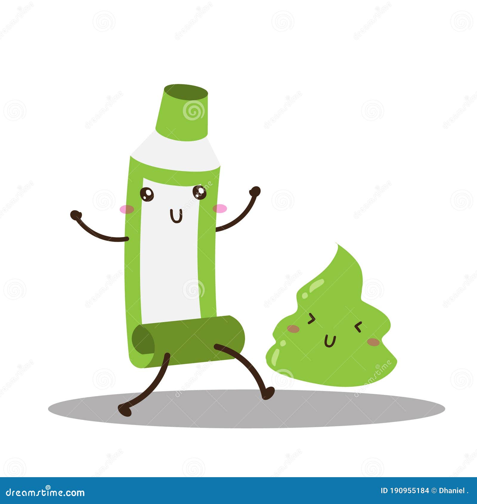 Cute Happy Wasabi Vector Design Stock Illustration - Illustration of ...