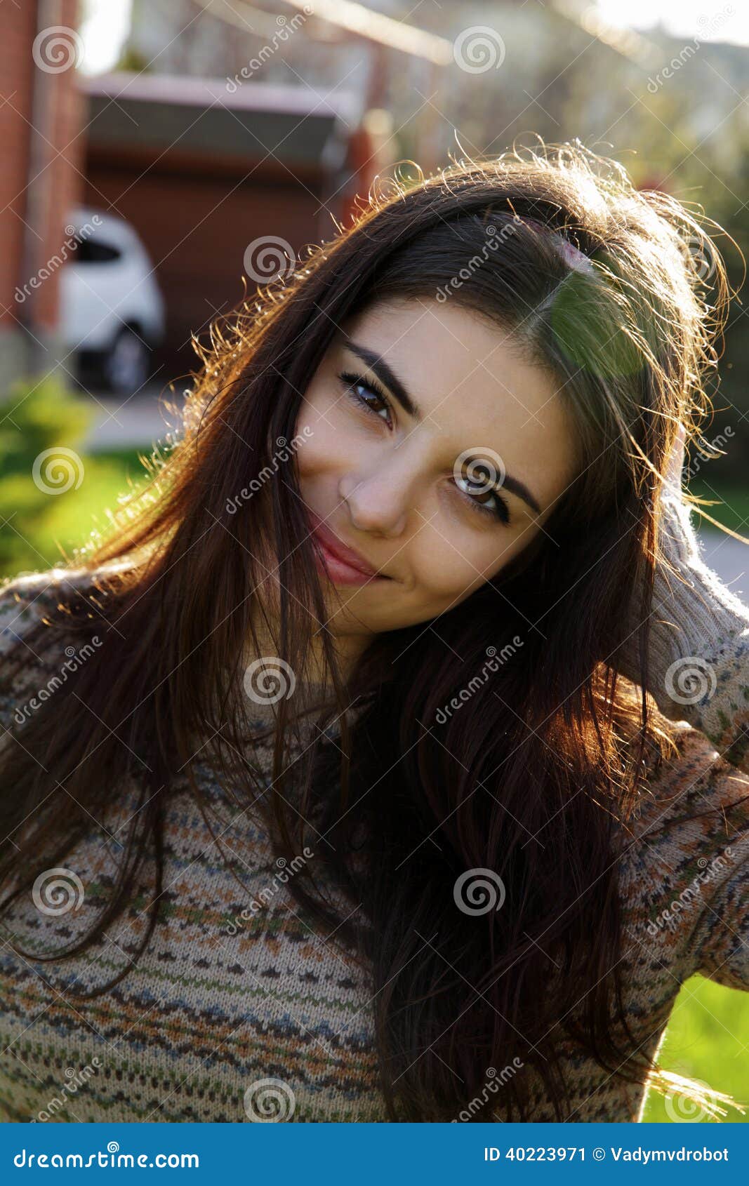Cute happy woman stock image. Image of beautiful, great - 40223971