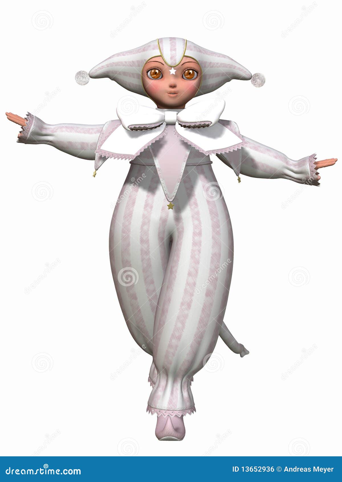 Harlequin With Guitar, The Character Of The Italian Commedia Dell`arte ...