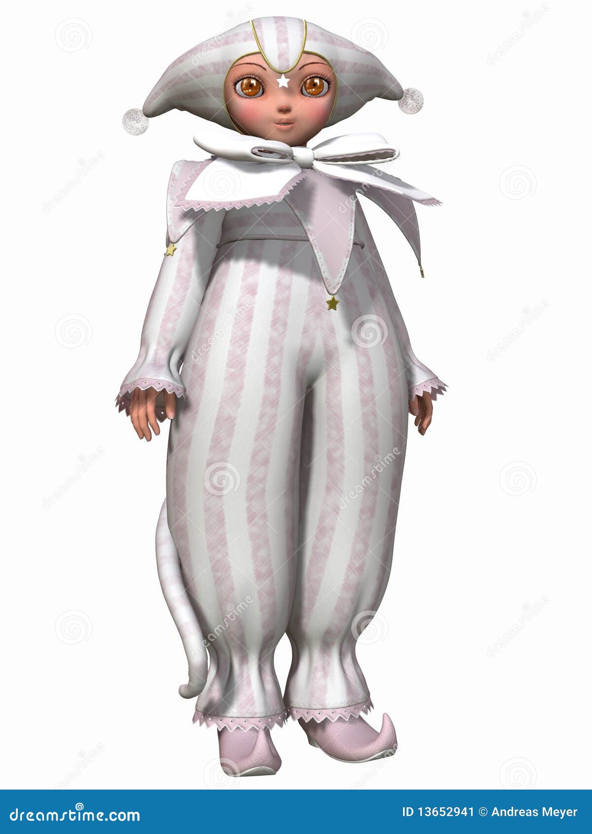 Harlequin With Guitar, The Character Of The Italian Commedia Dell`arte ...