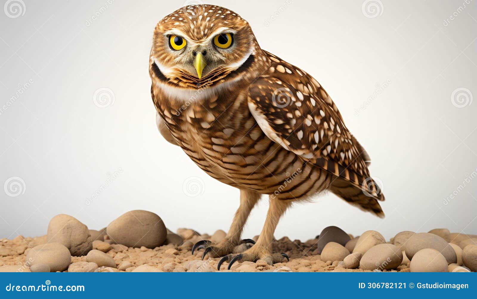 A Cute Hawk Perching, Staring, with a Focused Animal Eye Generated by ...