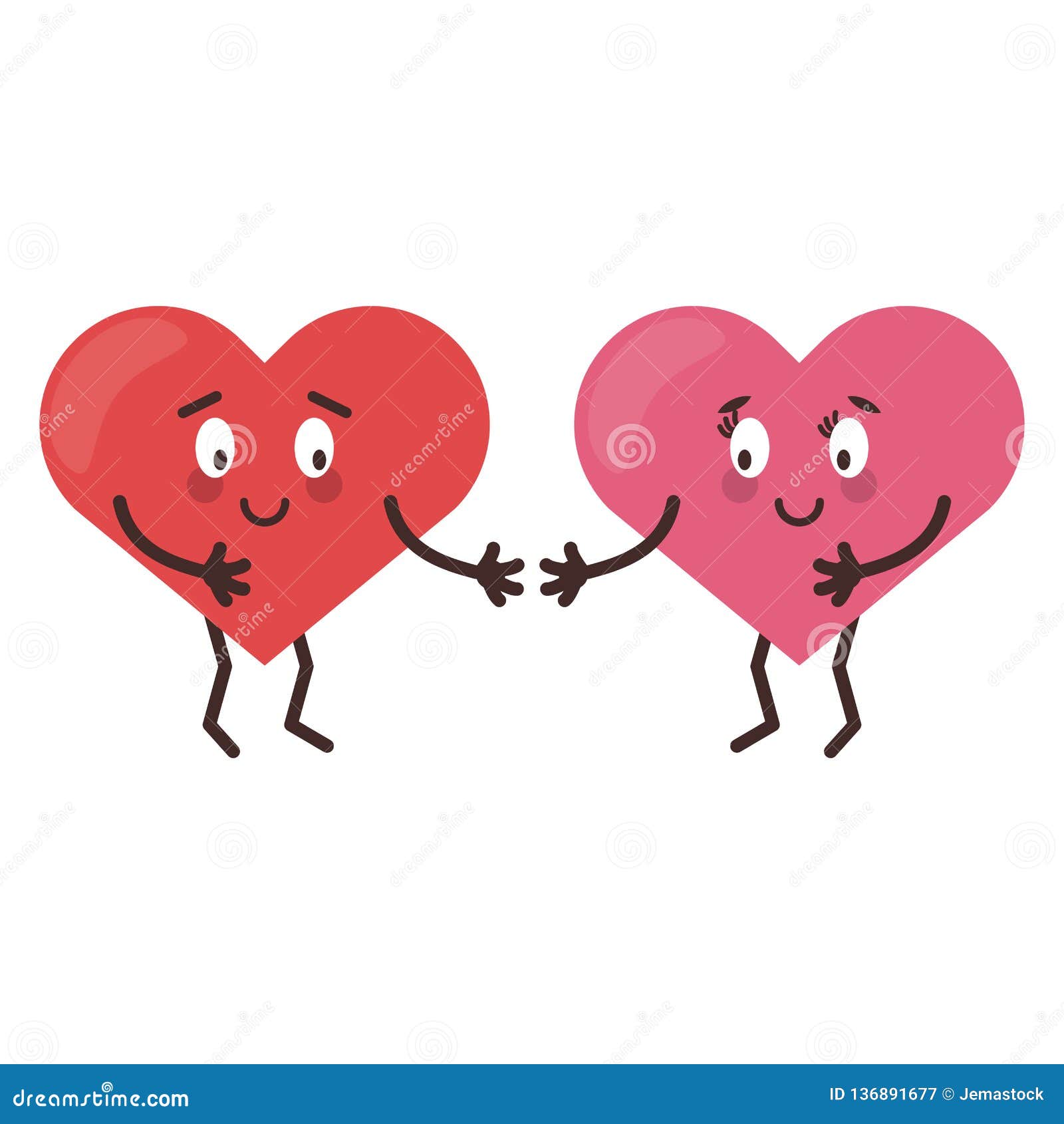 Cute heart cartoon stock vector. Illustration of romanticism - 136891677