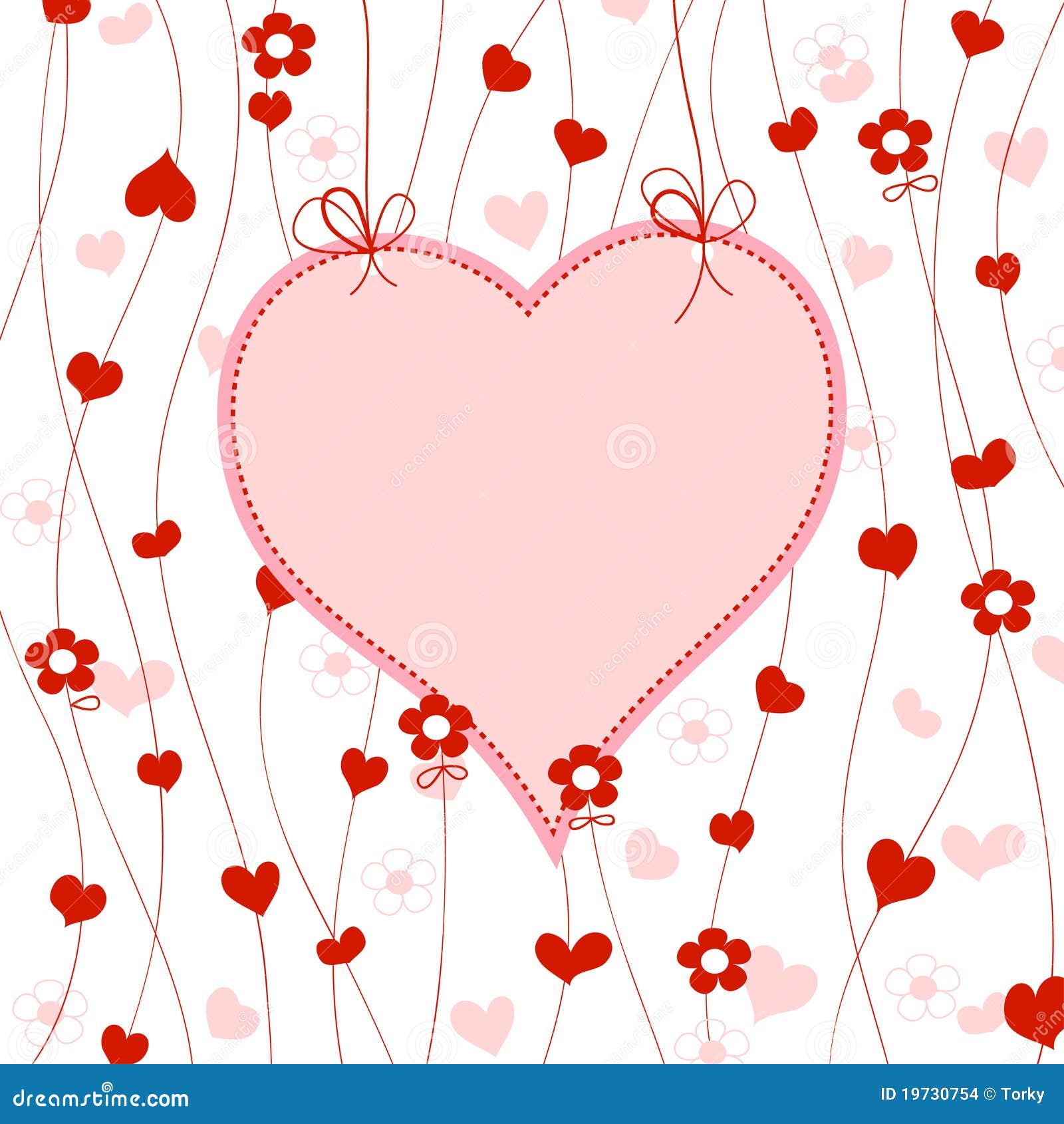 Cute heart frame stock vector. Illustration of heart - 19730754