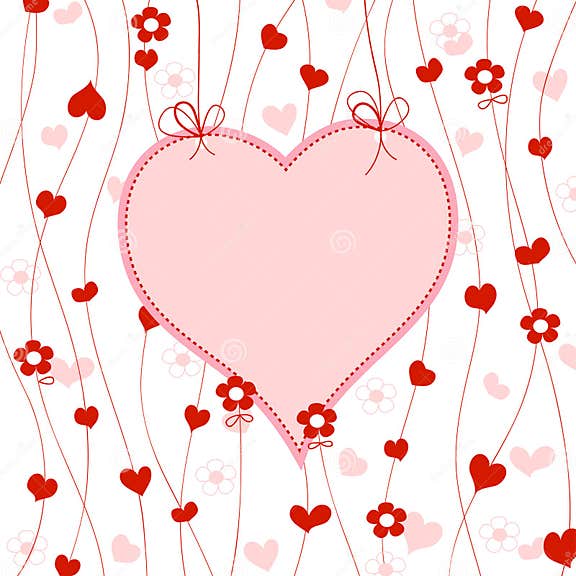 Cute heart frame stock vector. Illustration of heart - 19730754