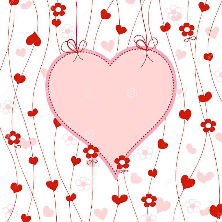 Cute heart frame stock vector. Illustration of heart - 19730754