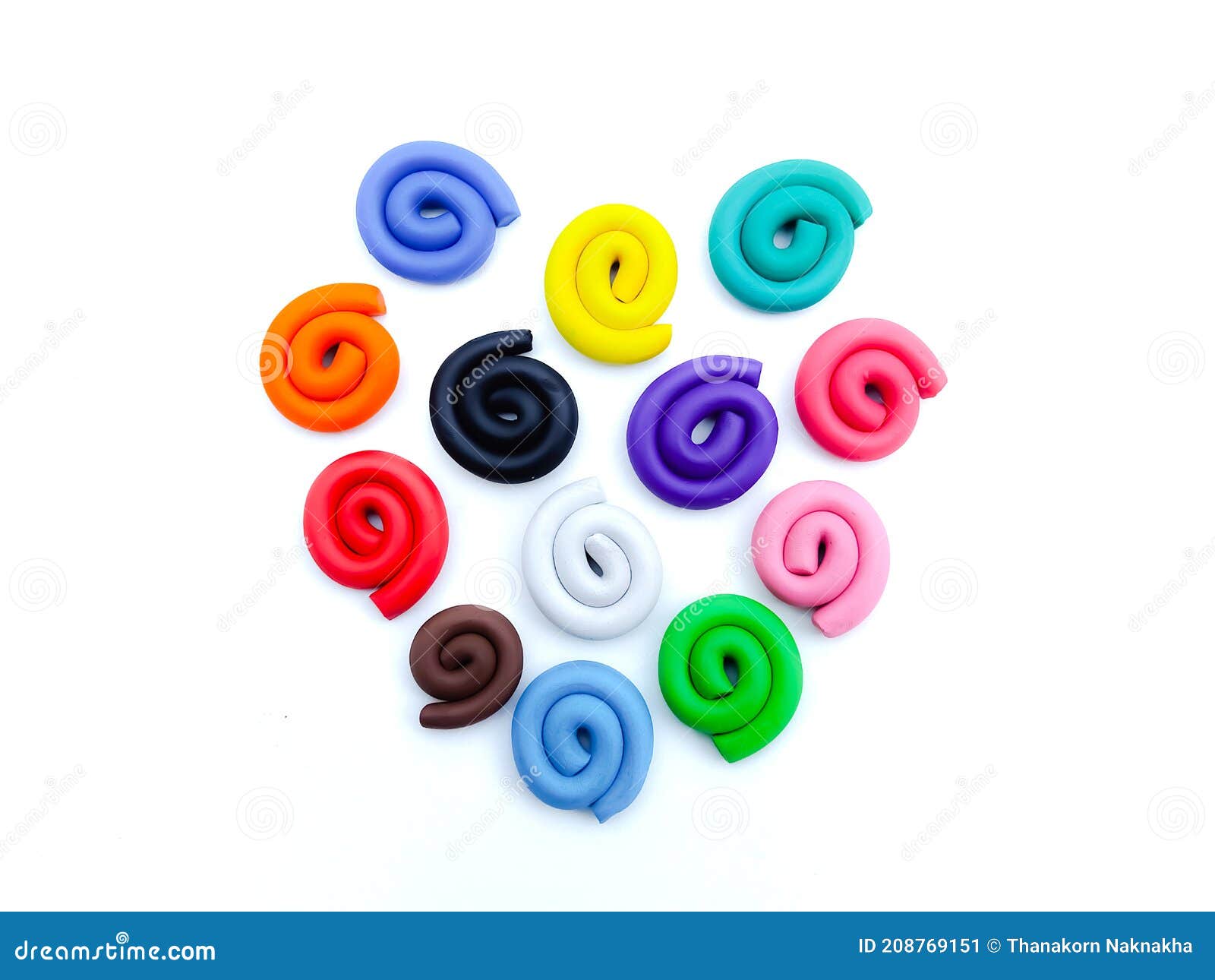 Cute Heart Sculpture Made from Plasticine. Stock Image - Image of ...