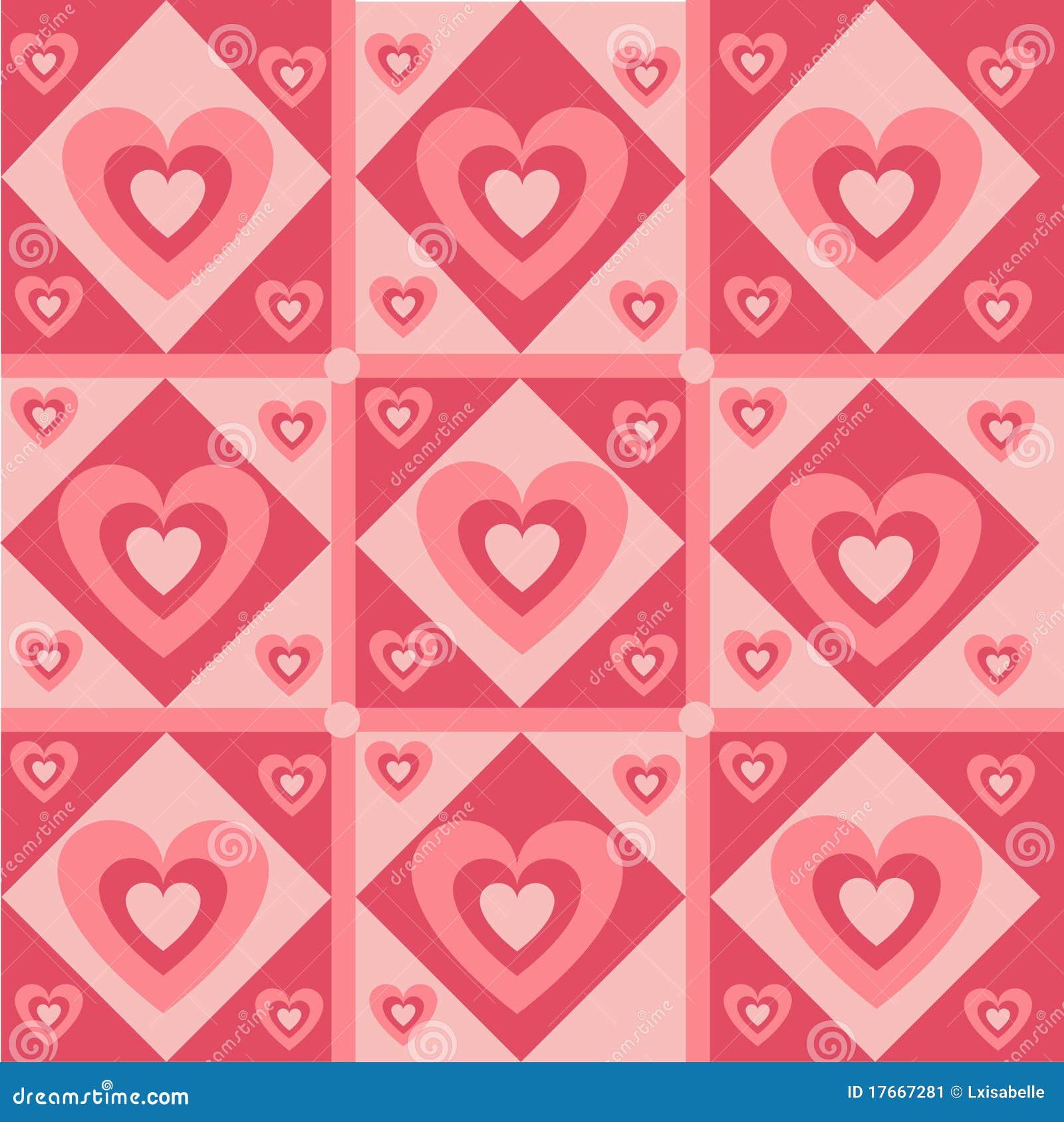 Cute hearts pattern stock vector. Illustration of friendship - 17667281