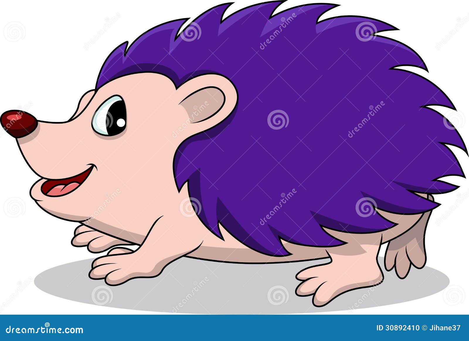Cute hedgehog cartoon stock illustration. Illustration of painting ...