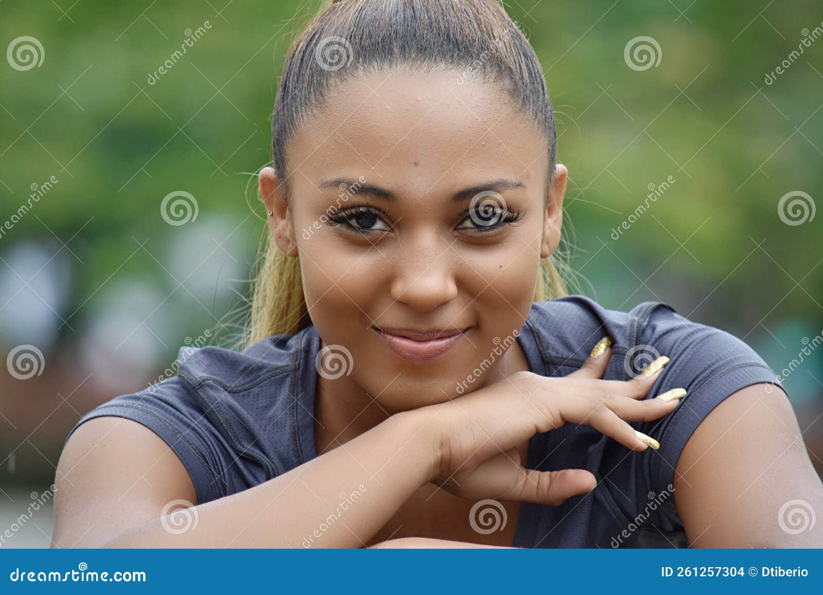 A Cute Hispanic Female stock photo. Image of pretty - 261257304
