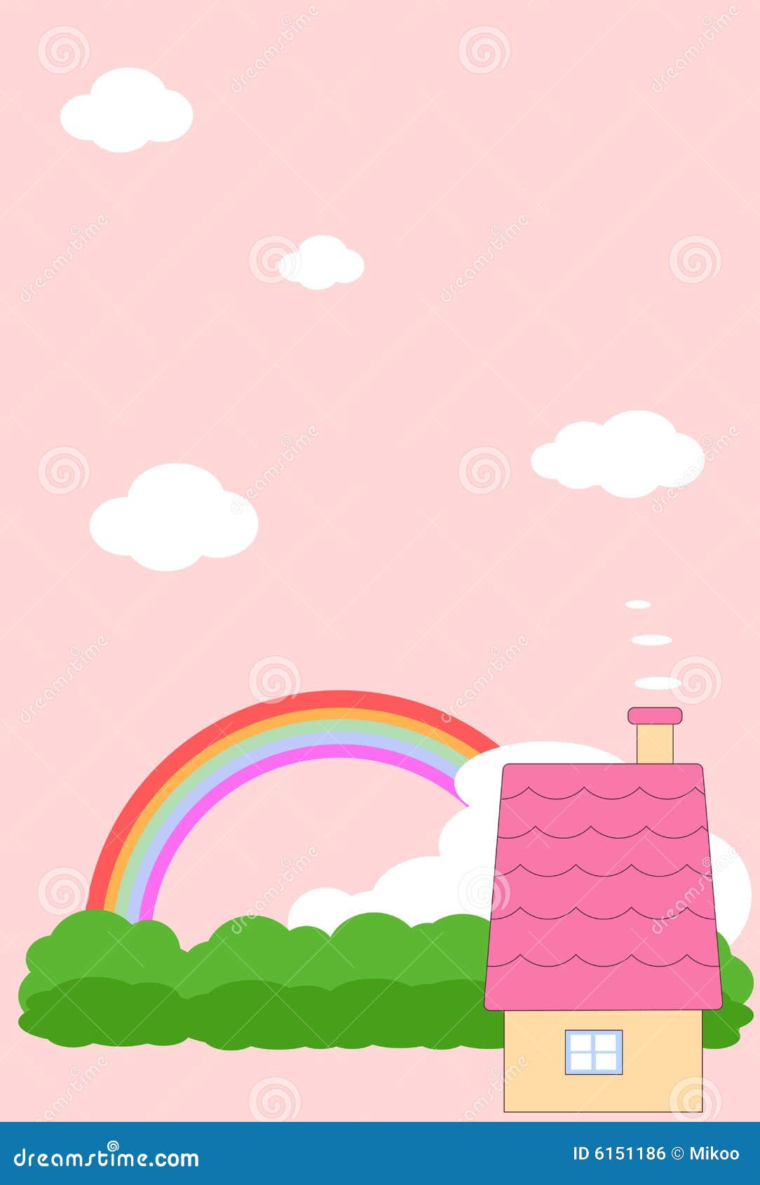 Cute houre stock illustration. Illustration of clear, beautiful - 6151186