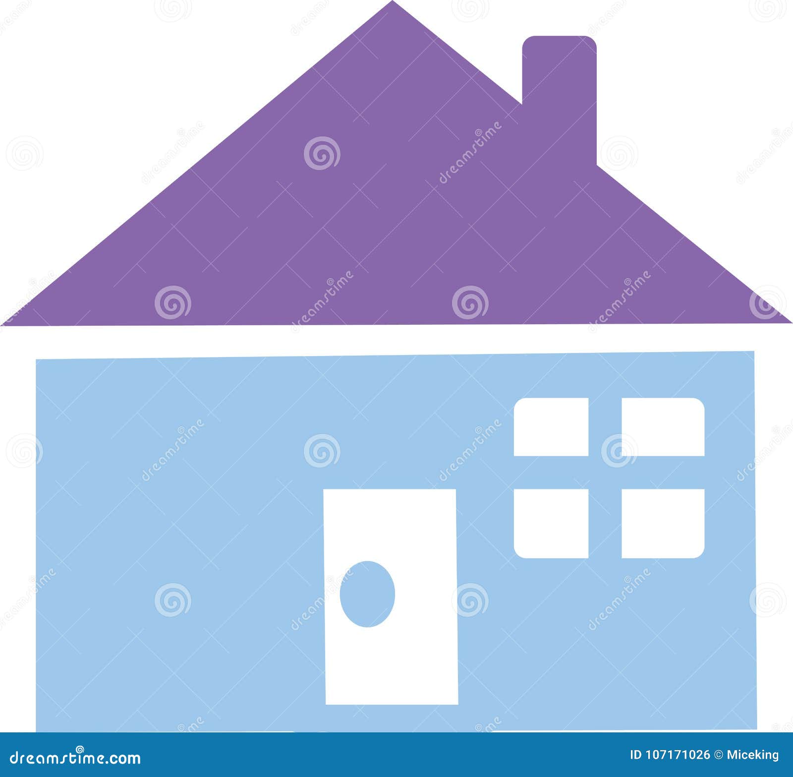 Cute house icon stock vector. Illustration of home, pictogram - 107171026