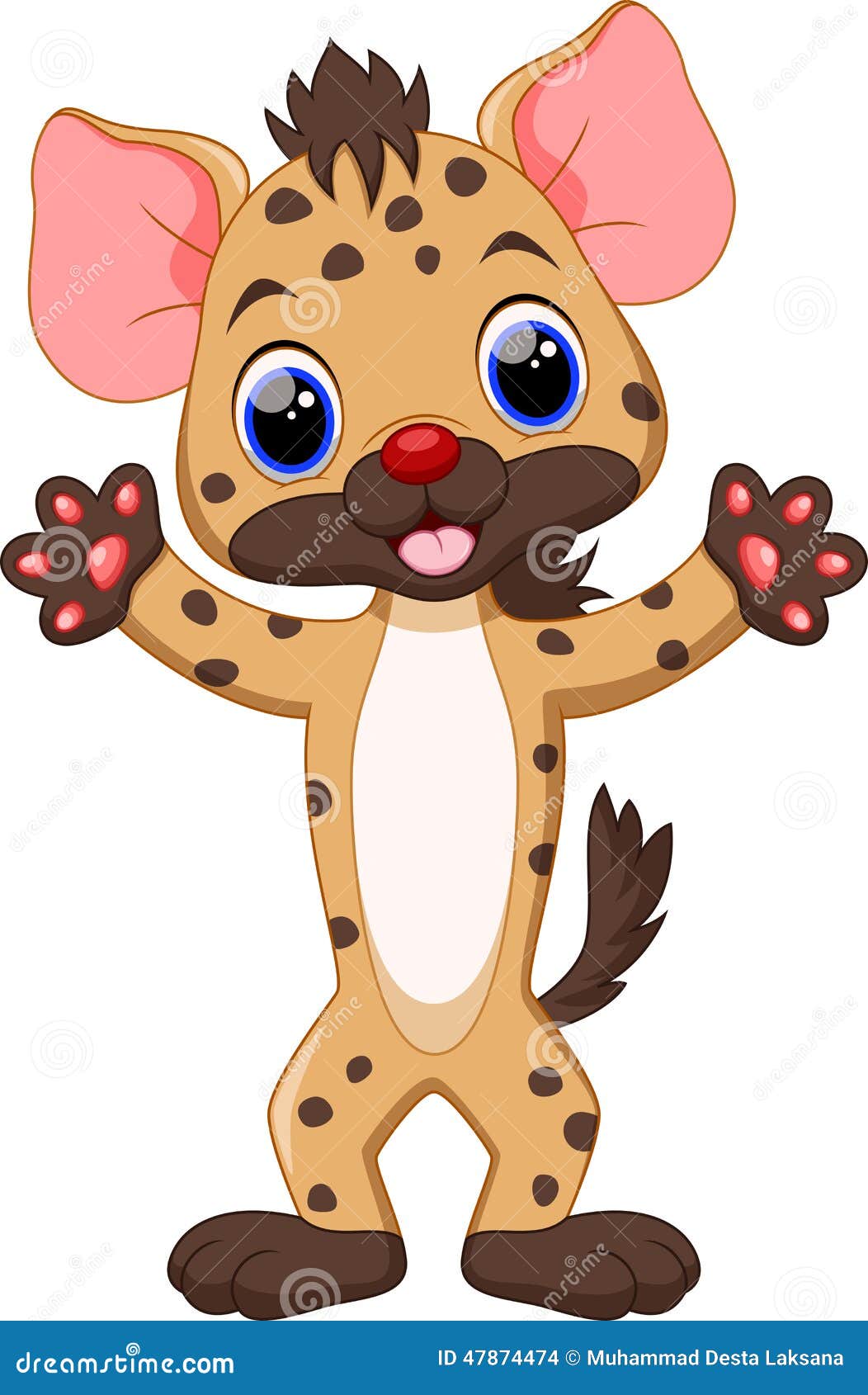 Cute Hyena Cartoon | CartoonDealer.com #98551225