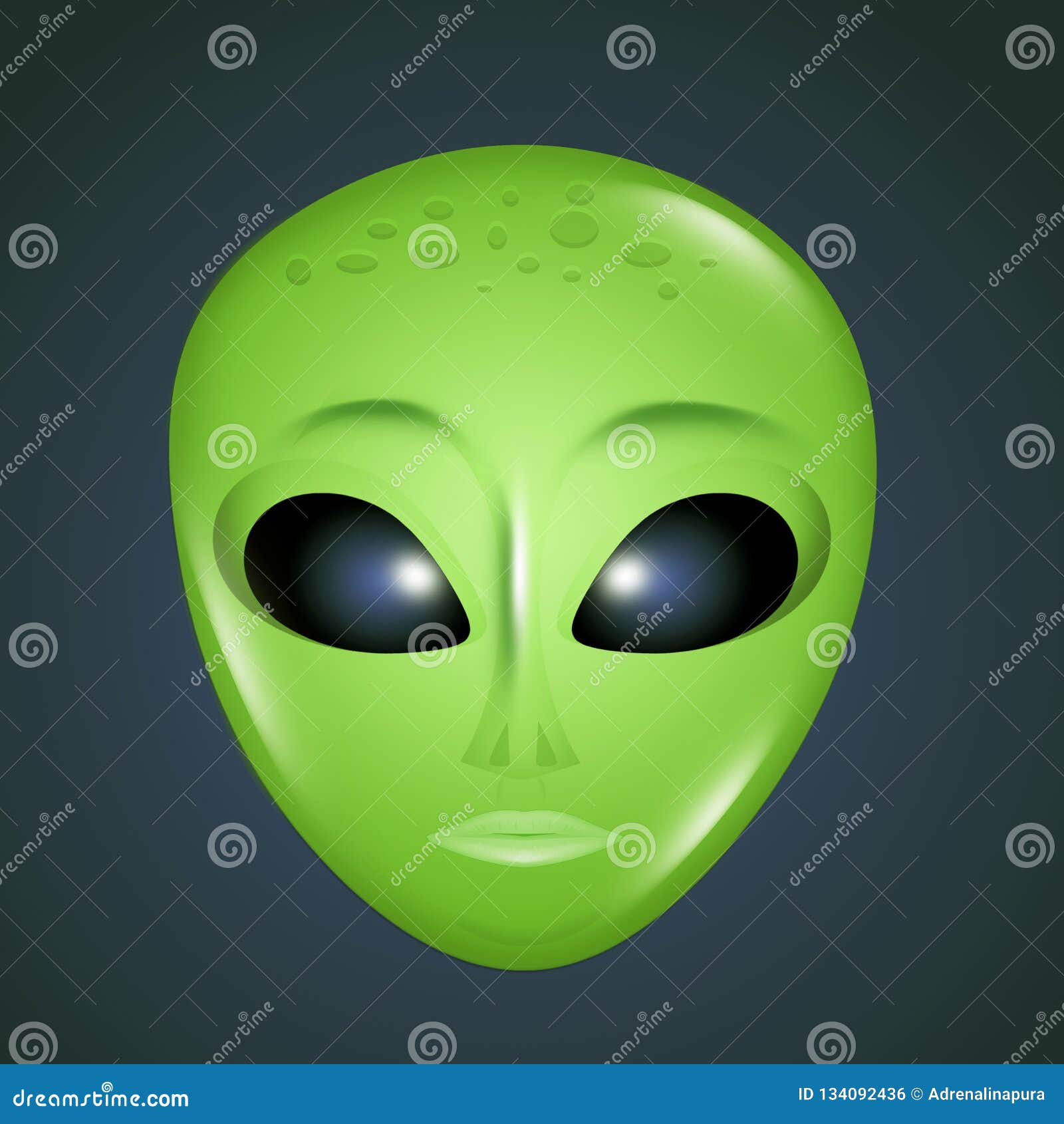 Illustration of Alien face stock illustration. Illustration of space ...