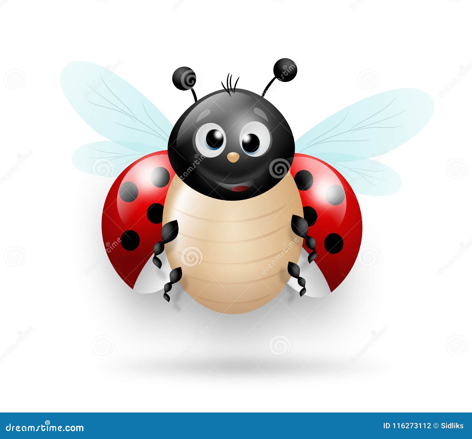 Cute Illustration of Ladybug Stock Illustration - Illustration of ...