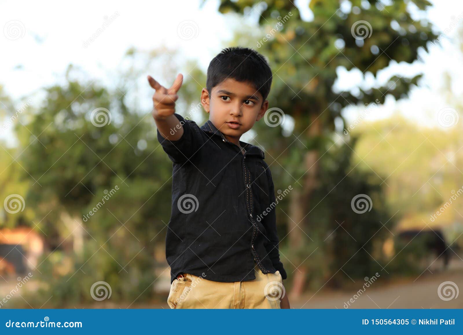 Cute Indian Child with Multiple Expression Stock Image - Image of ...