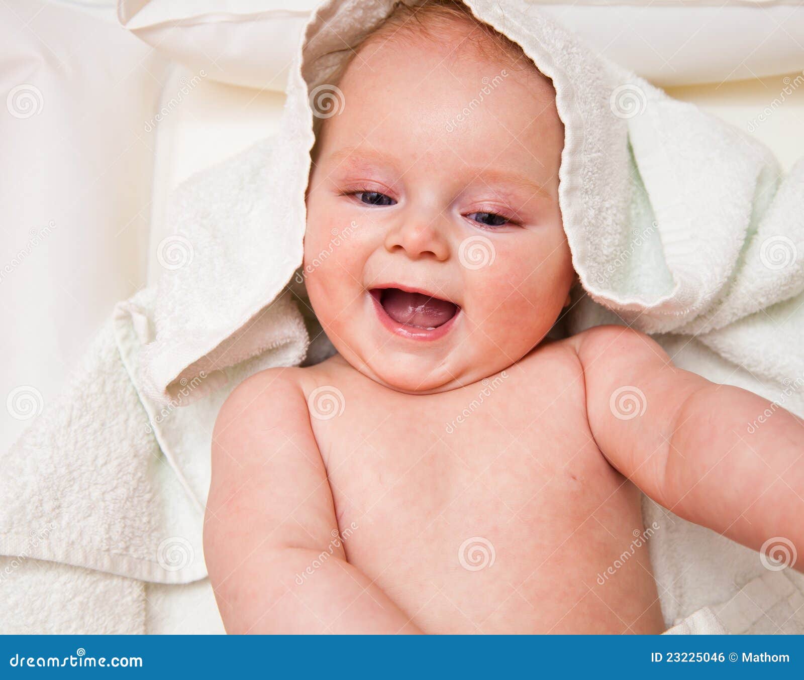 Cute infant gir stock photo. Image of isolated, comfortable - 23225046