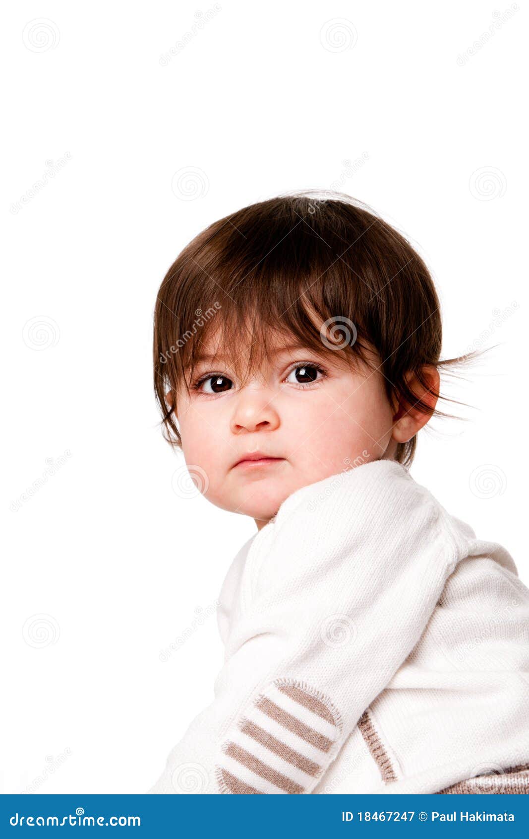 Cute Innocent Baby Toddler Face Stock Image - Image of caucasian, child ...