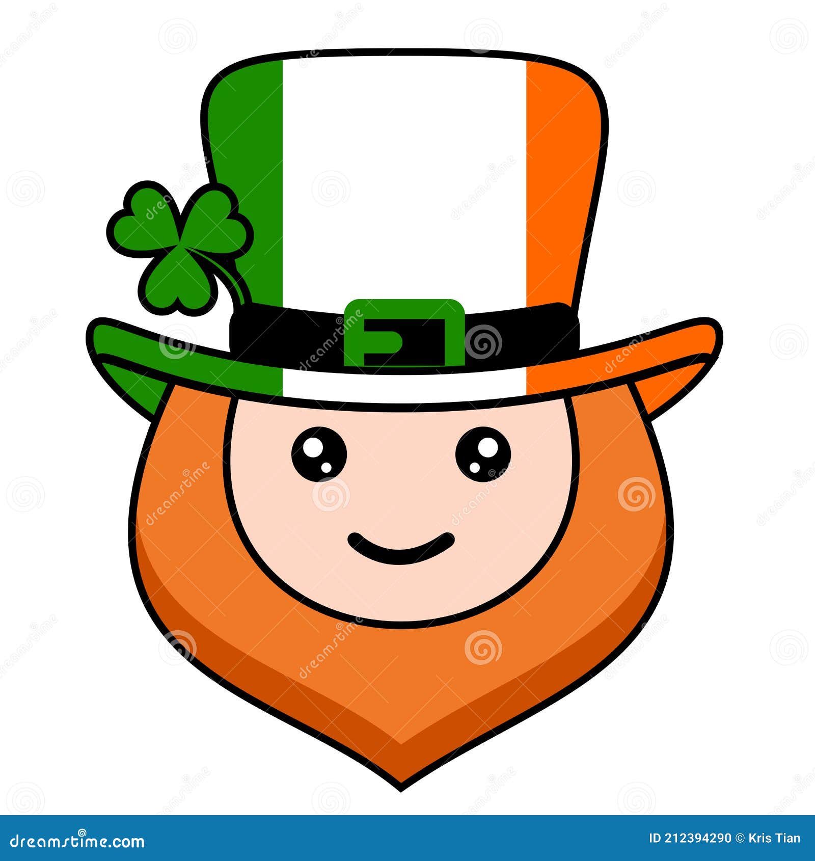 Cute Irish Little Girl Bw Vector Surrounded By Flowers | CartoonDealer ...