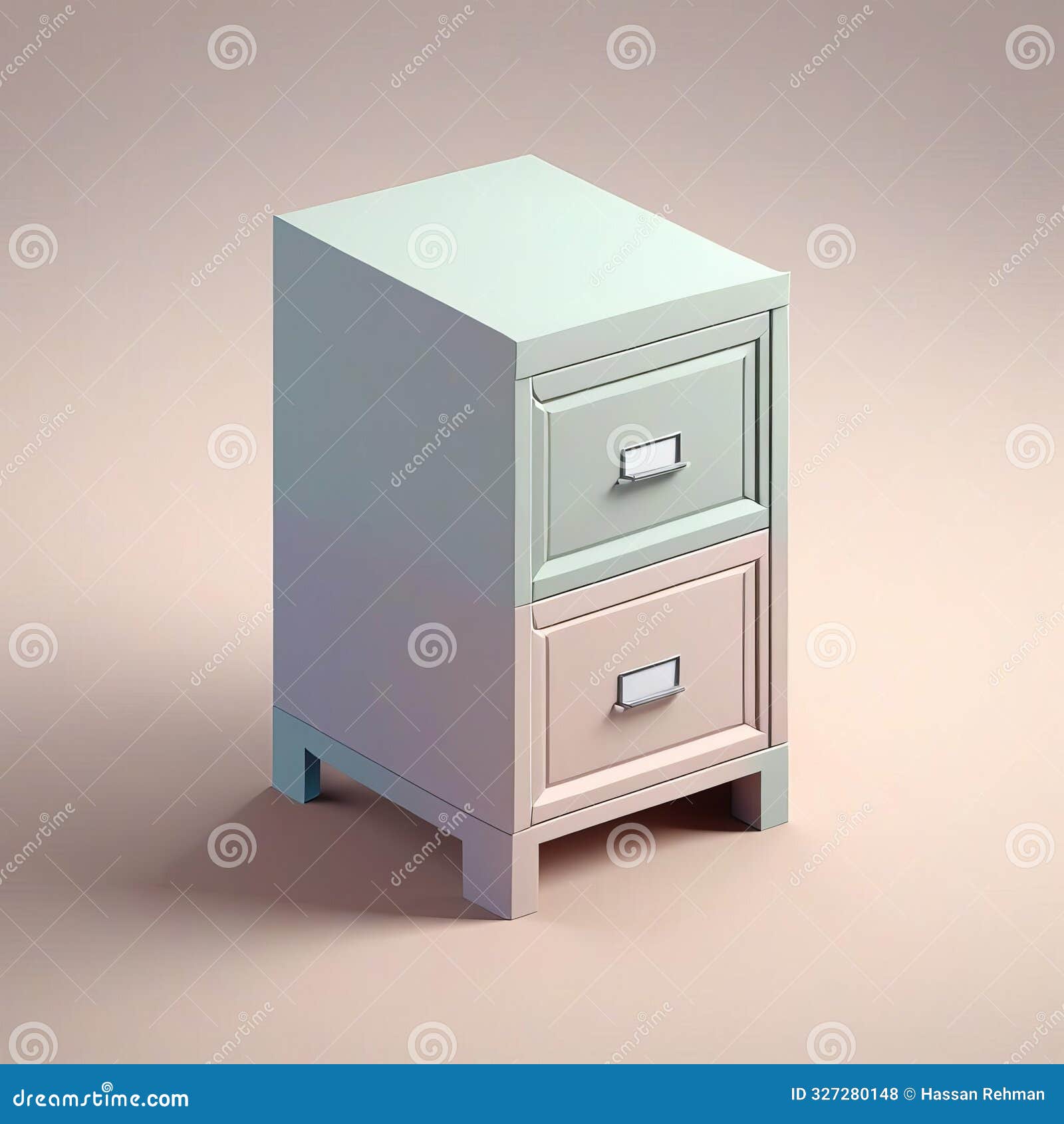 A Cute Isometric Office Filing Cabinet Stock Illustration ...