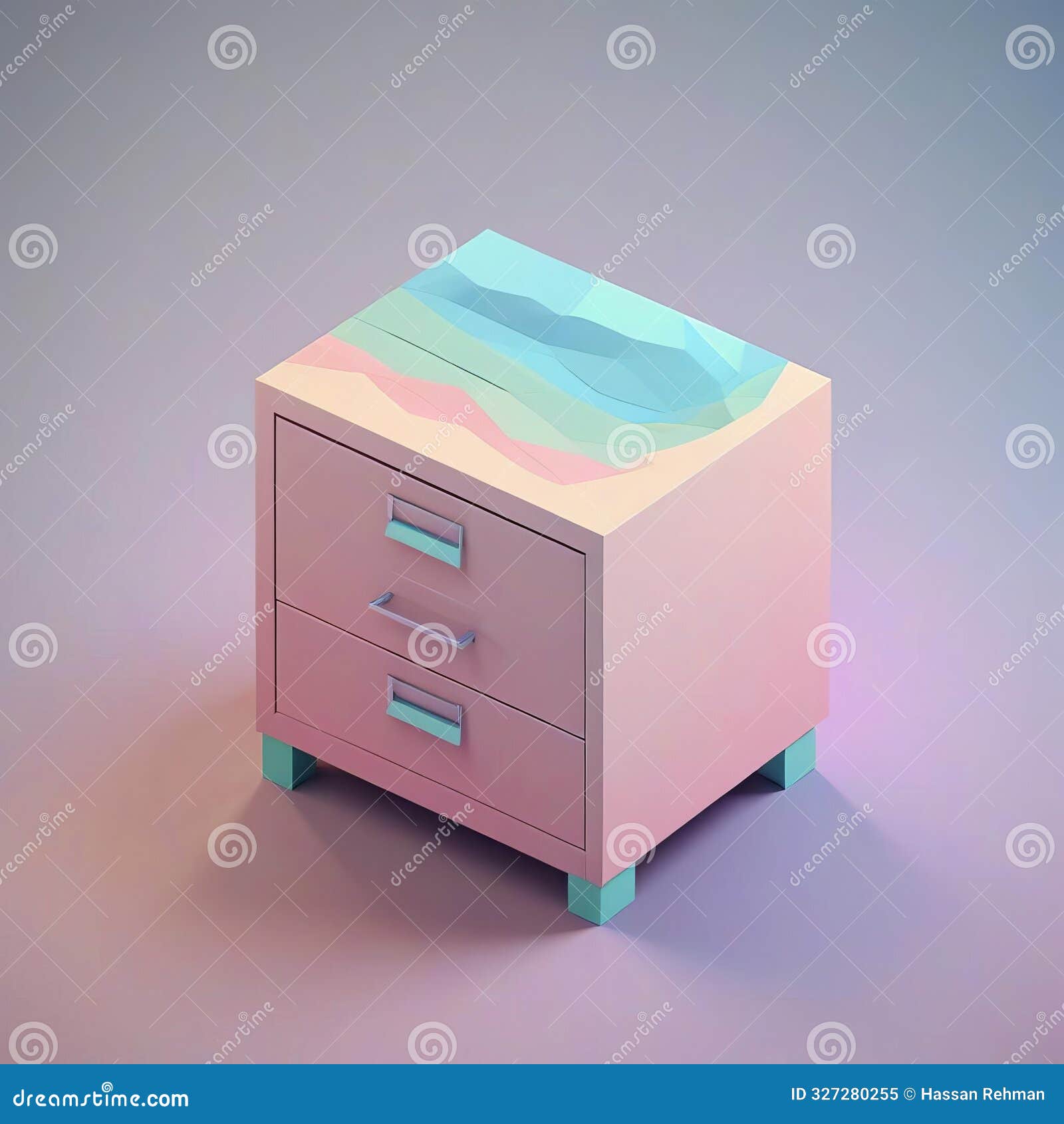 A Cute Isometric Office Filing Cabinet Stock Illustration ...