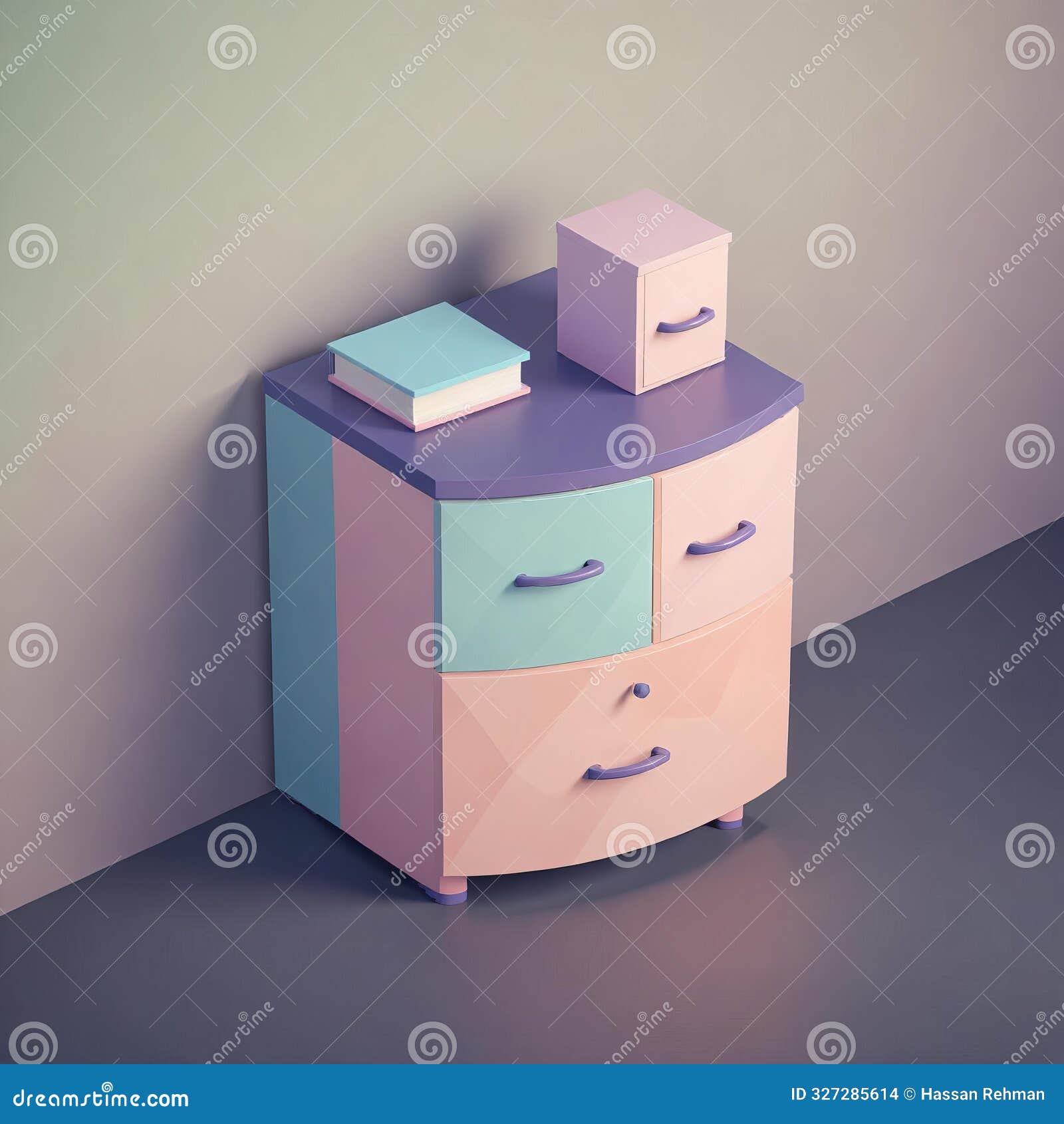 A Cute Isometric Office Filing Cabinet Stock Illustration ...