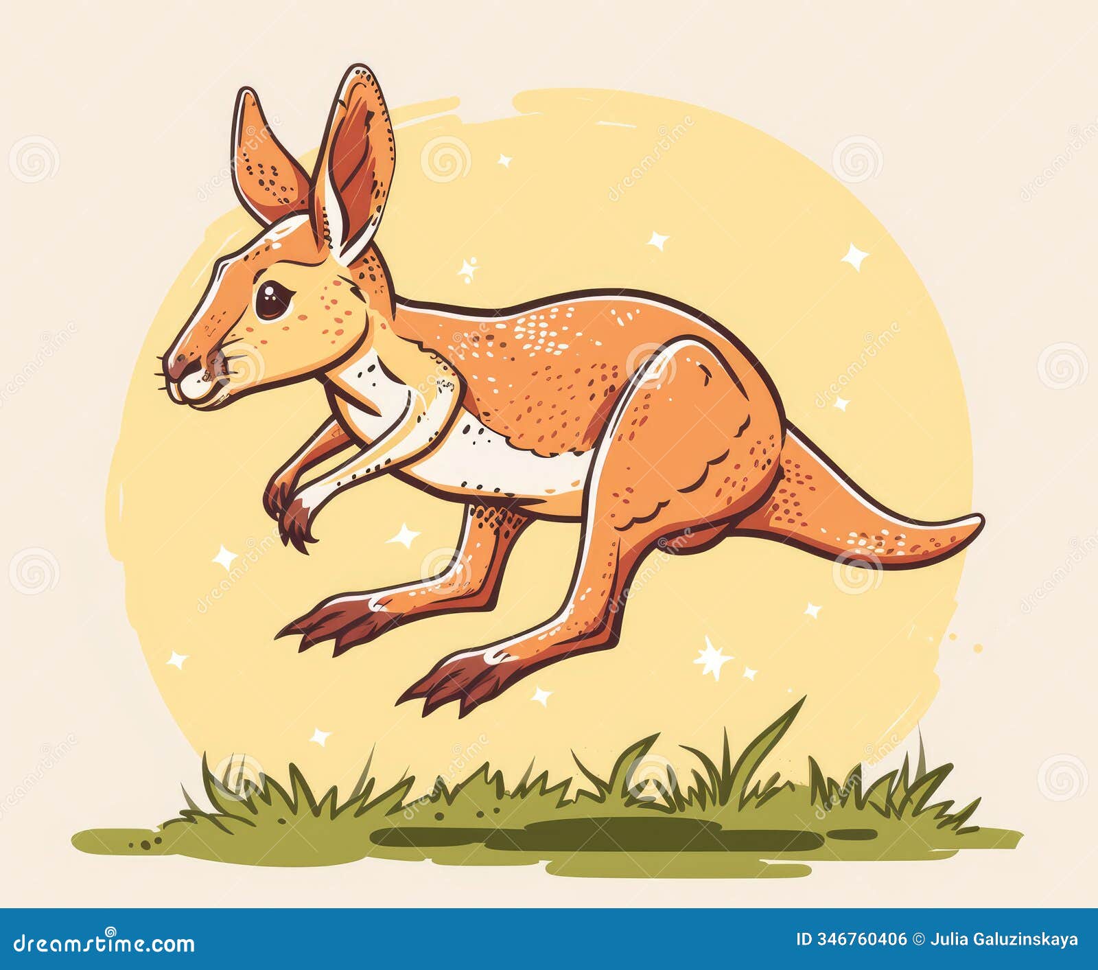 Jumping Kangaroo Logo, Australian Animal Simple Line Art Symbol, Fast ...