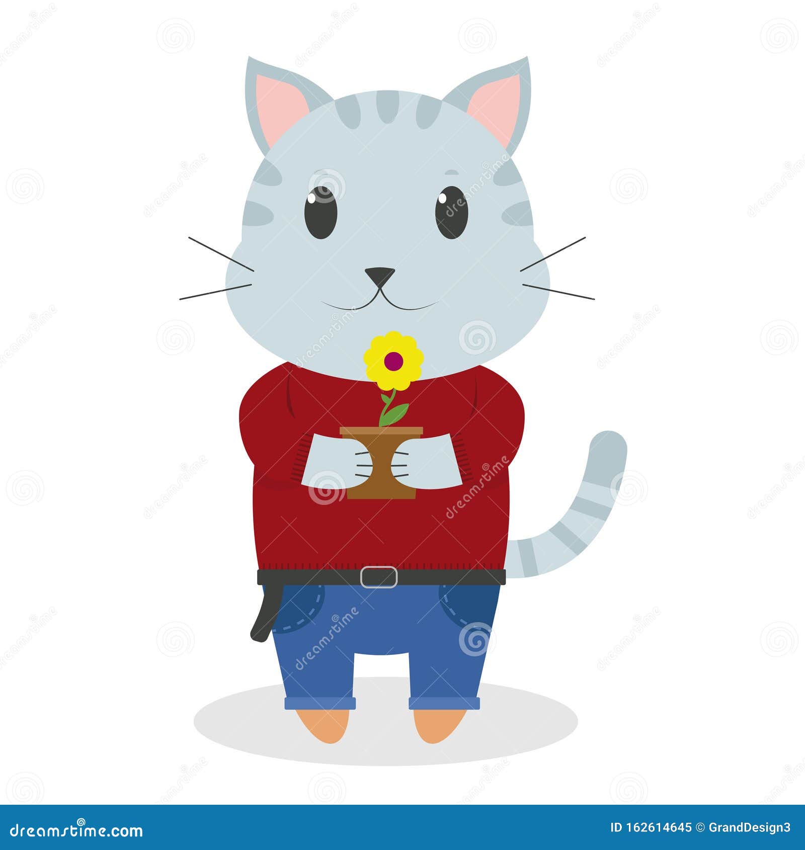 Cute-Katze Vector-Illustration Vektor Abbildung - Illustration von ...