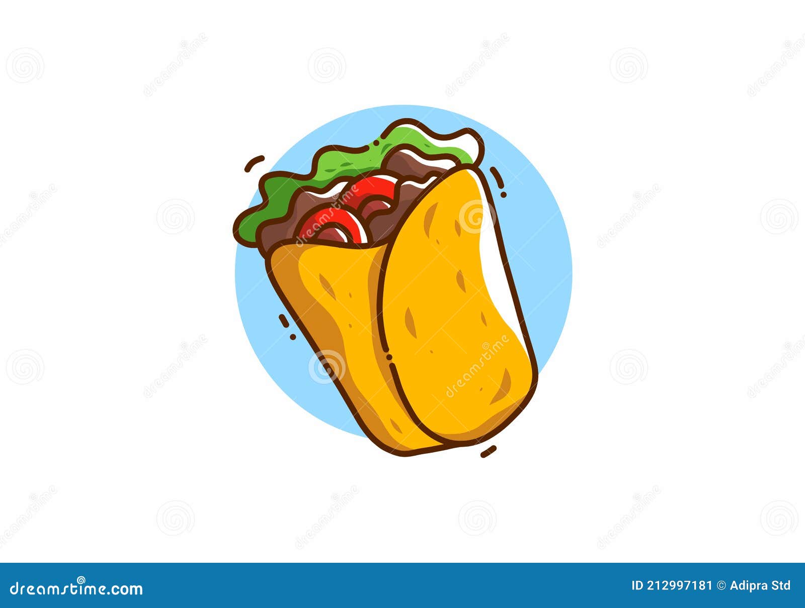 Kebab. Design Element For Logo, Label, Emblem, Sign. Vector ...