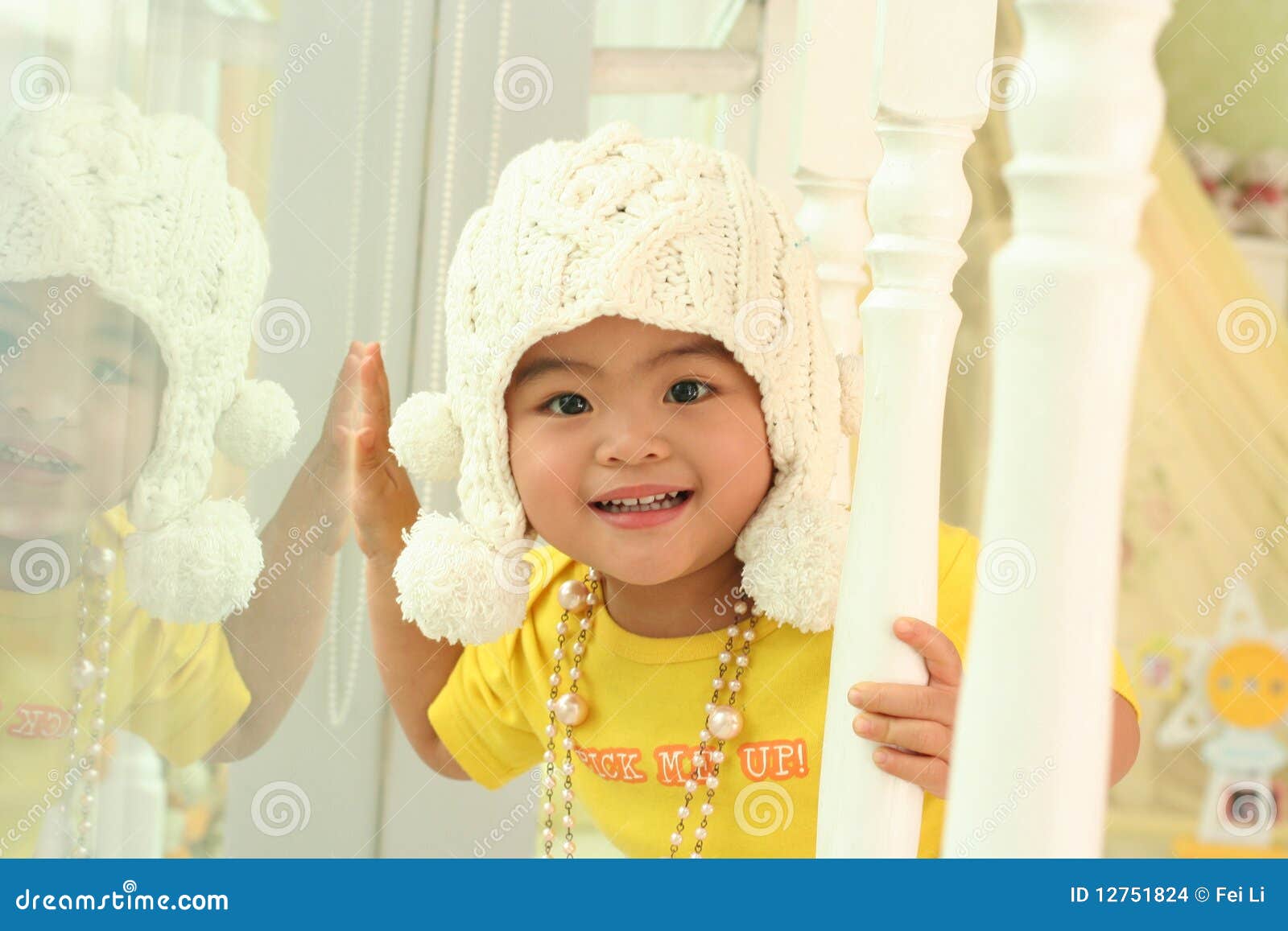 A cute kid of china stock photo. Image of blue, laughing - 12751824