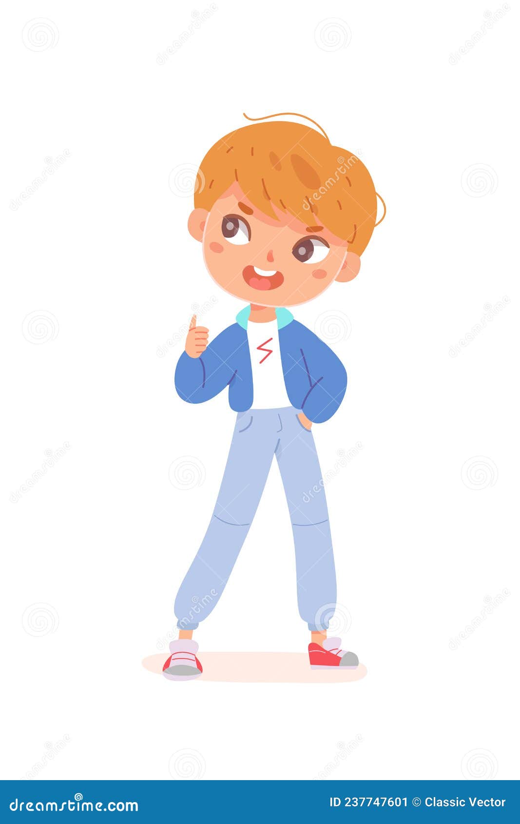 Cute Kid with Finger Thumb Up, Little Boy Gesturing Ok, Schoolboy ... Cute Kid with Finger Thumb Up, Little Boy Gesturing Ok, Schoolboy ...