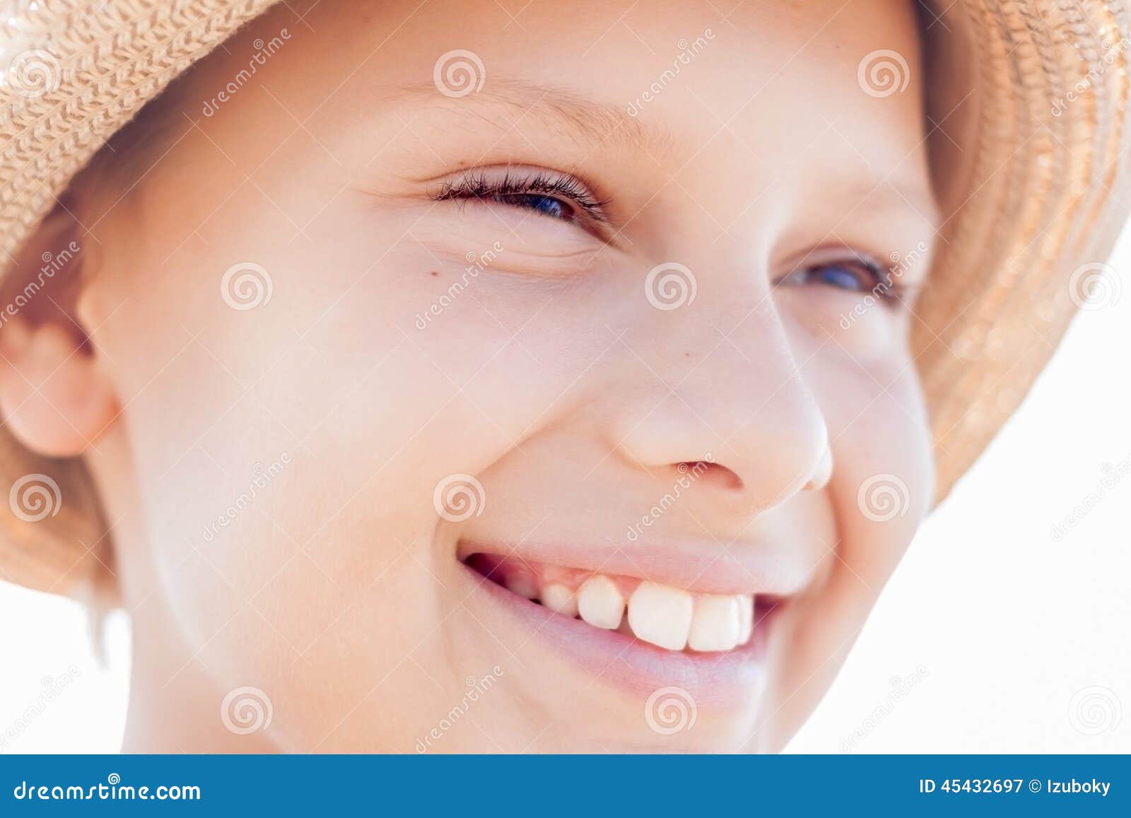 Cute kid happy smile face stock image. Image of white - 45432697