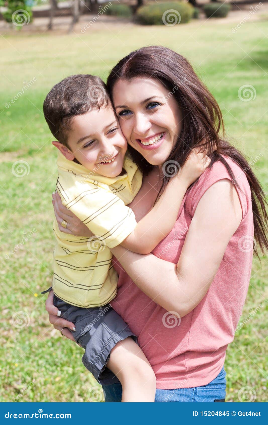 Cute kid hug is mom stock image. Image of isolated, love - 15204845