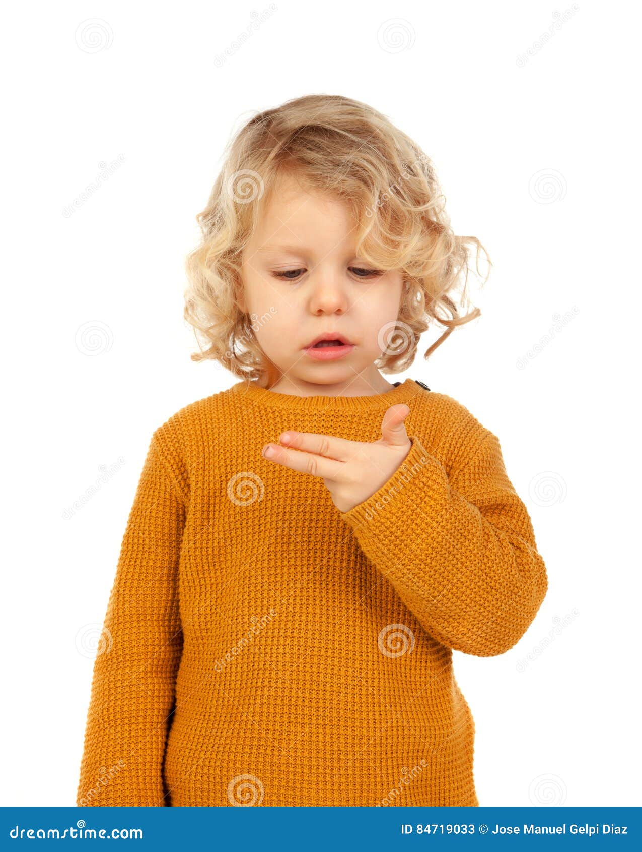 Cute Kid Learning To Put Years Has His Hand Stock Photos - Free ...