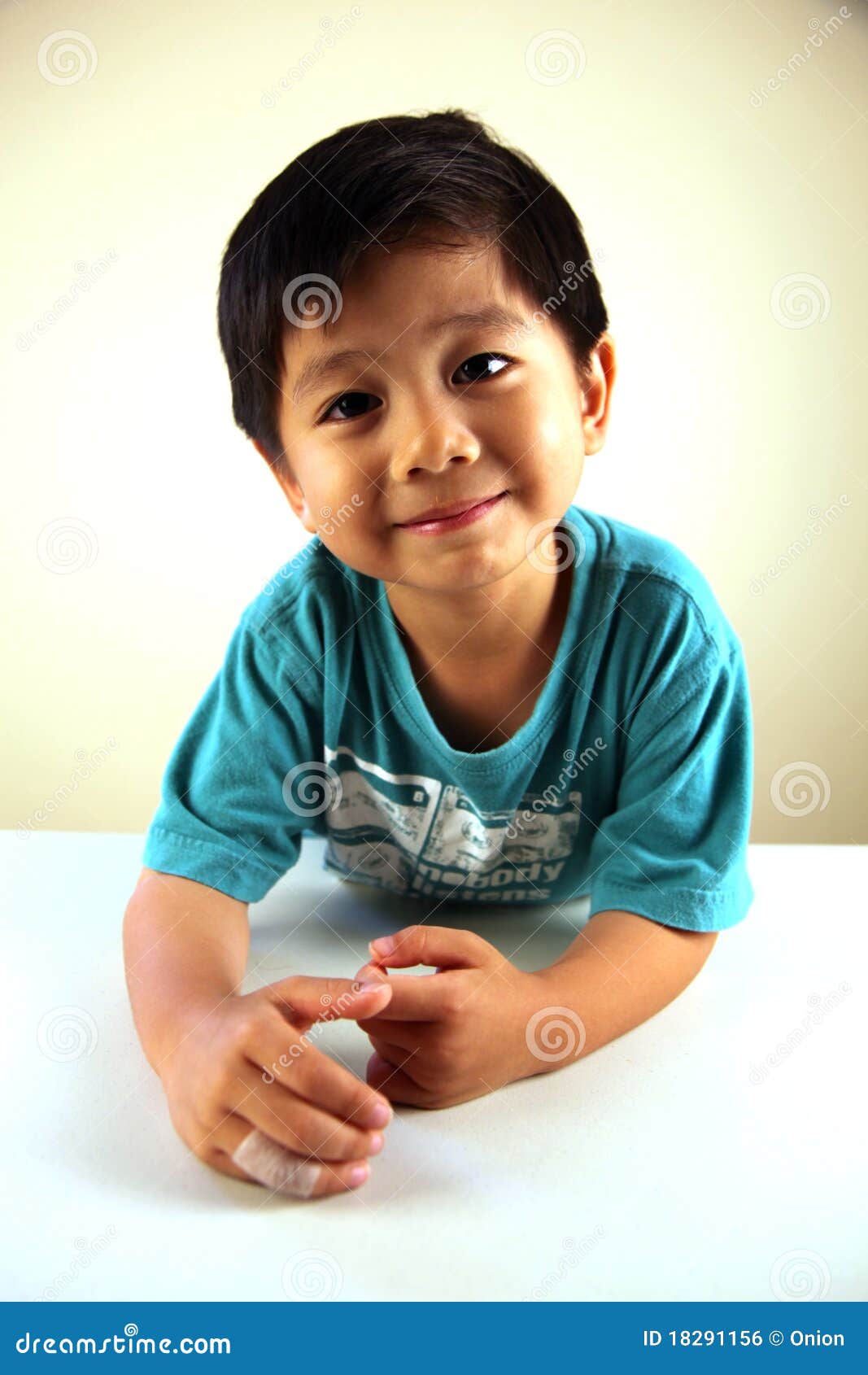 Cute kid looking at viewer stock photo. Image of bandage - 18291156
