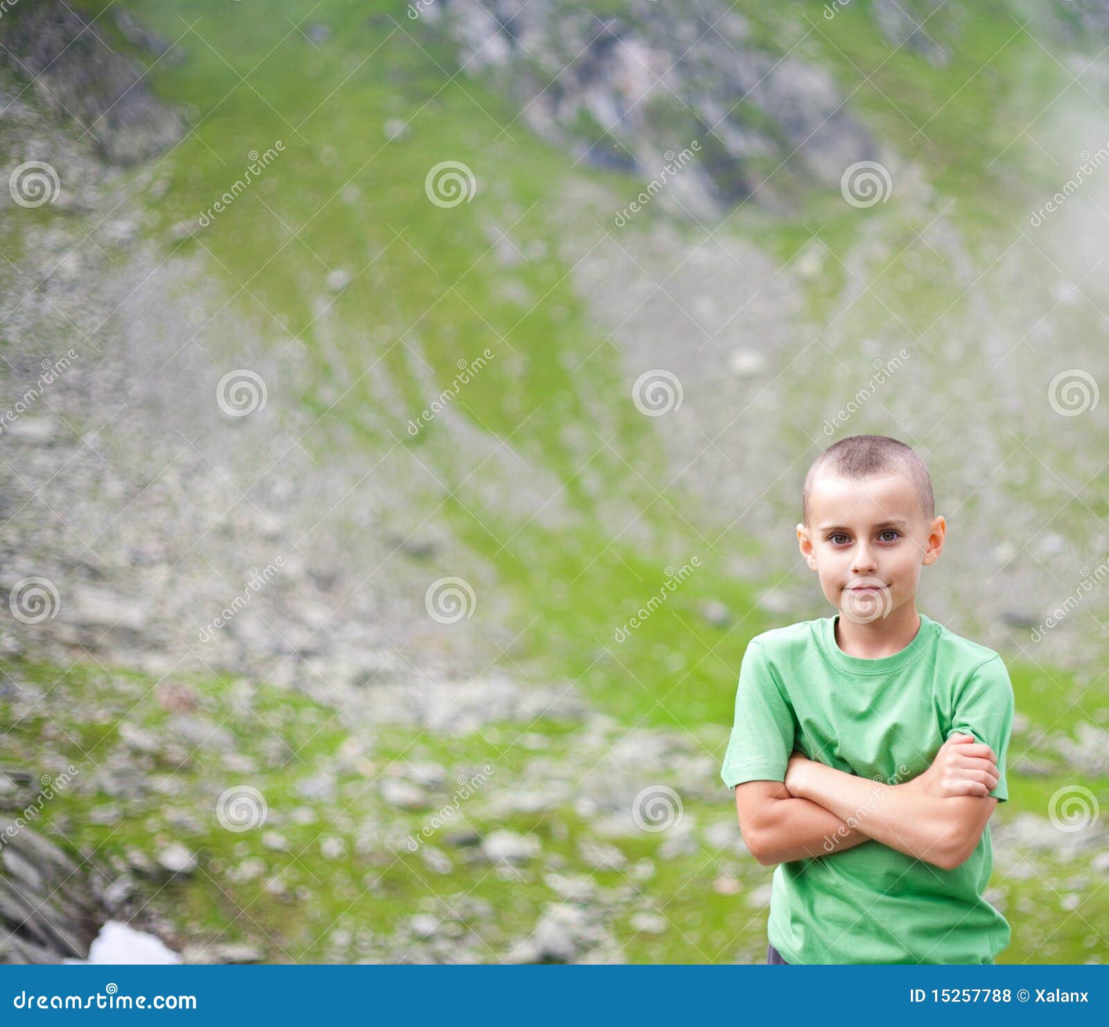 Cute Kid Outdoor in Mountains Stock Photo - Image of beautiful, child ...