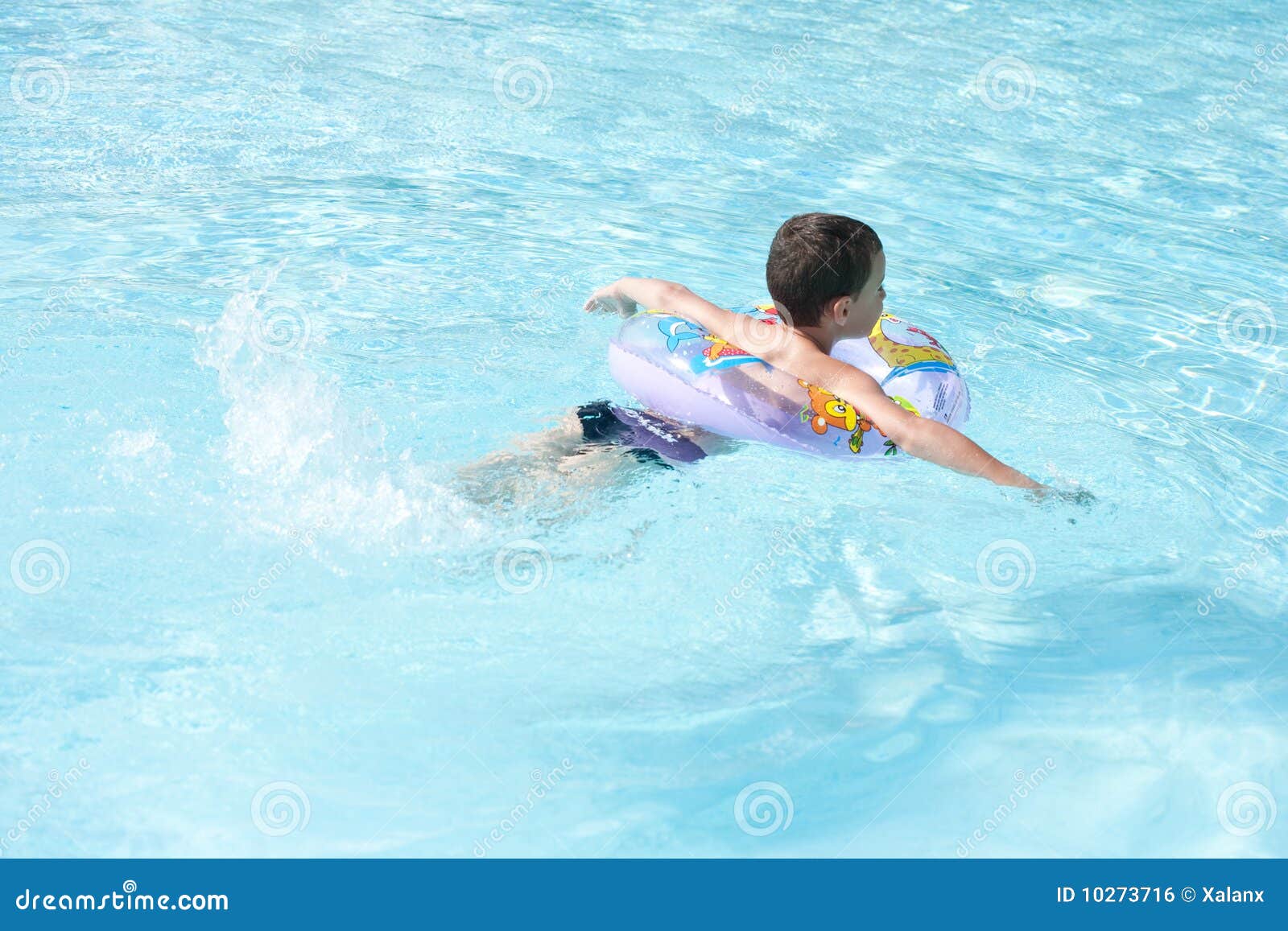 Cute kid swimming in pool stock photo. Image of childhood - 10273716