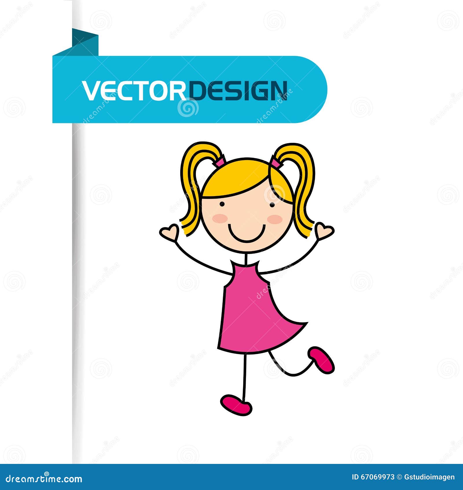 Cute kids design stock illustration. Illustration of faces - 67069973