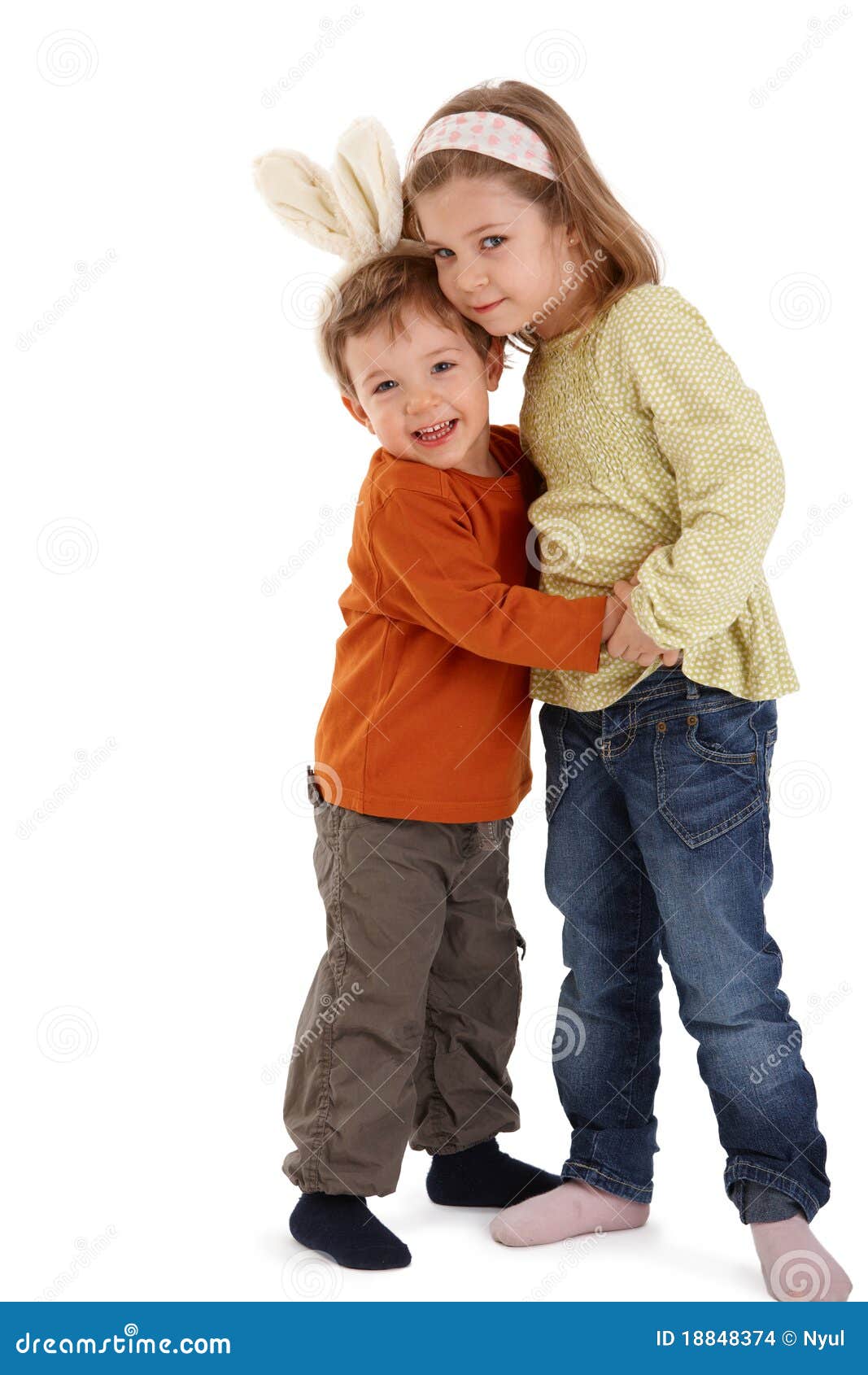 Cute kids hugging stock photo. Image of five, adorable - 18848374