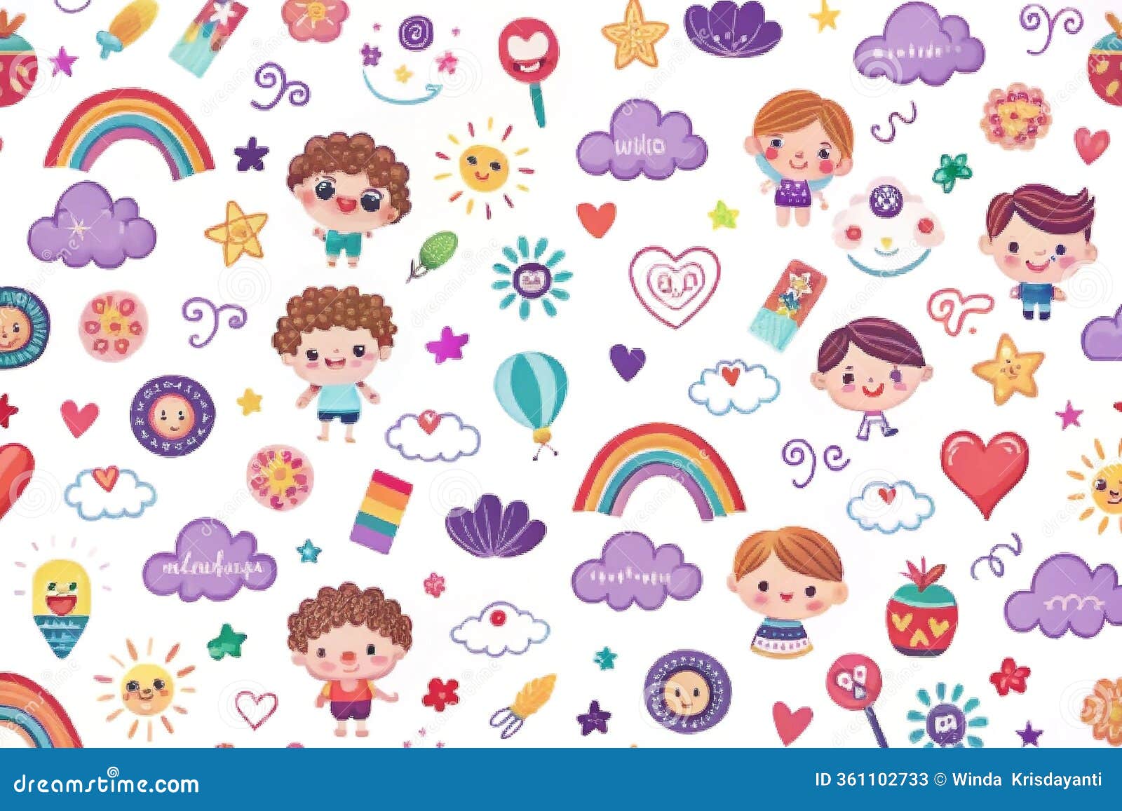 Whimsical Background Stock Photo | CartoonDealer.com #2599890