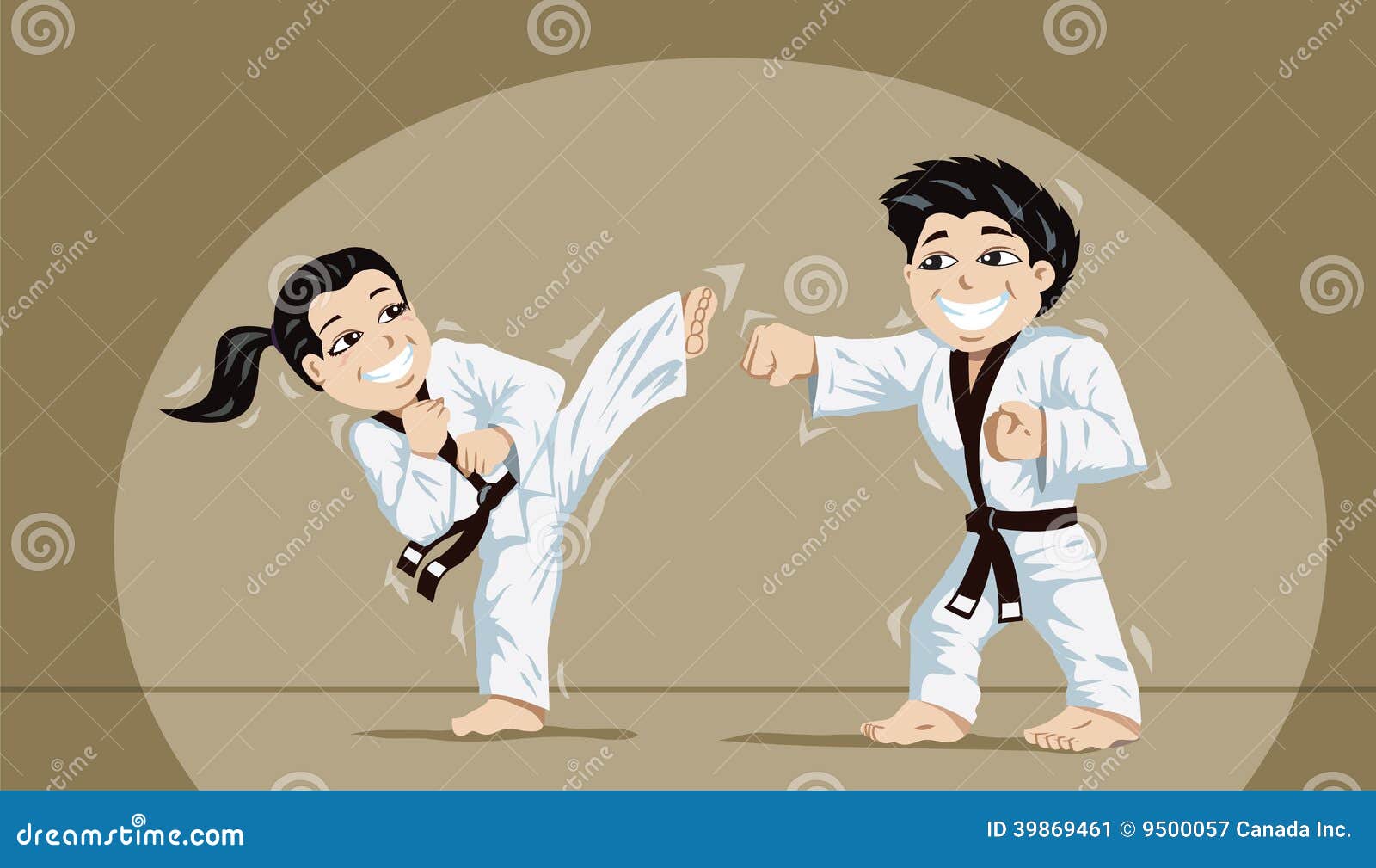 Martial Arts Clipart Sparring
