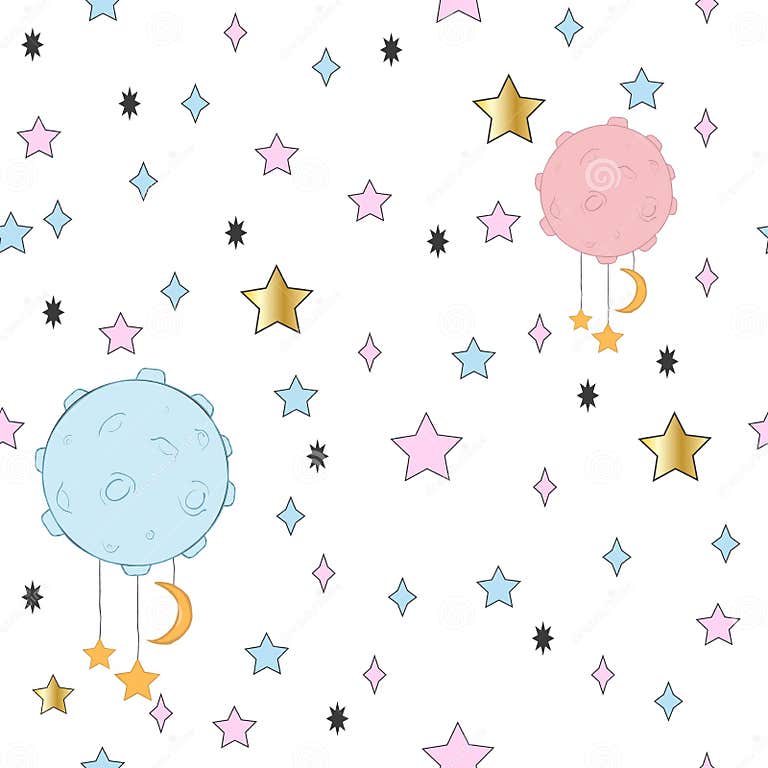 Cute kids print design stock illustration. Illustration of design ...