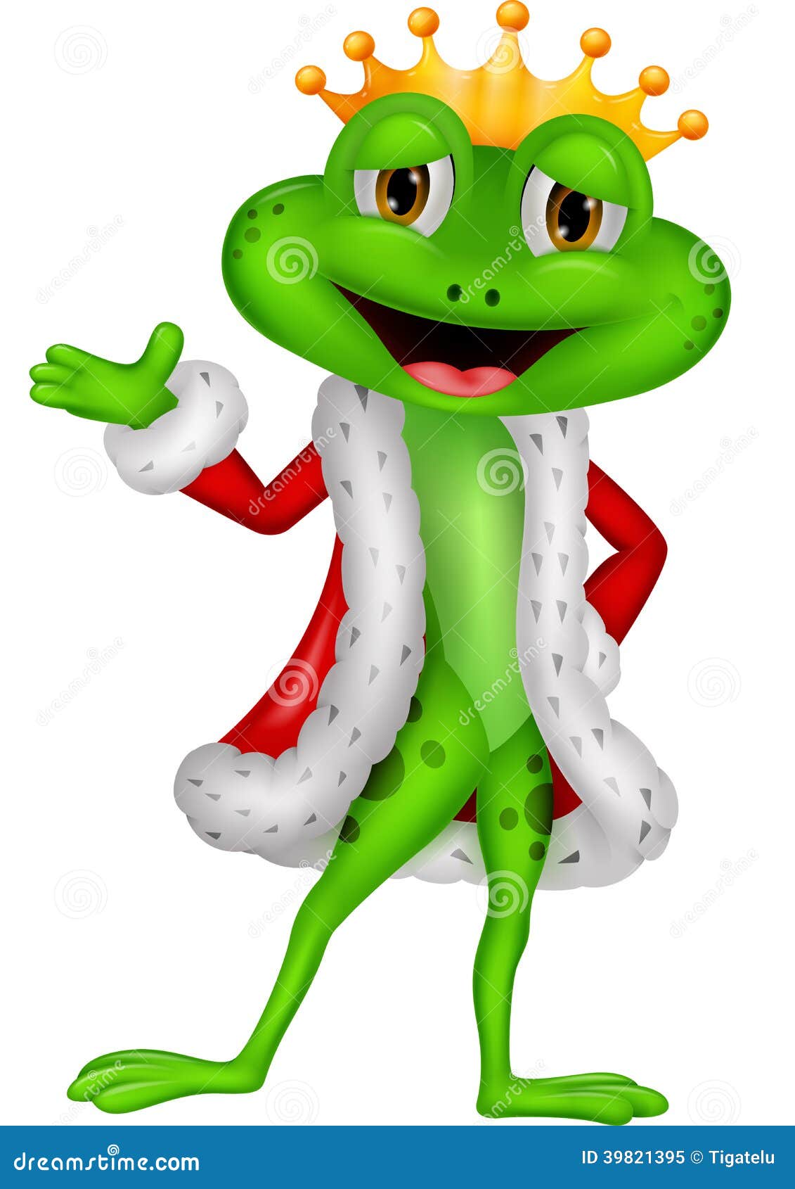 King Frog Mascot Logo Cartoon Vector | CartoonDealer.com #161131629