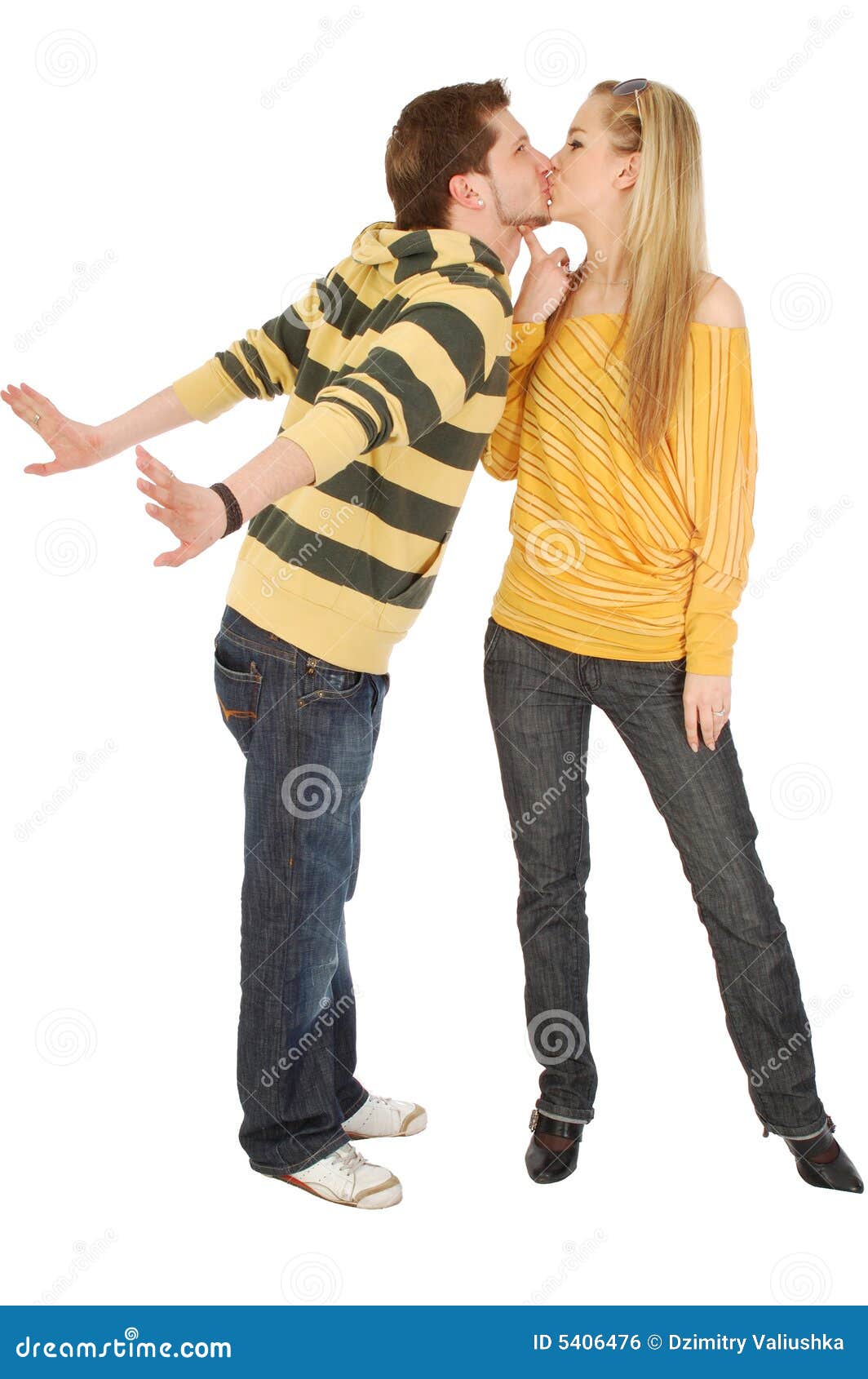 A cute kiss stock photo. Image of pretty, expression, kiss - 5406476