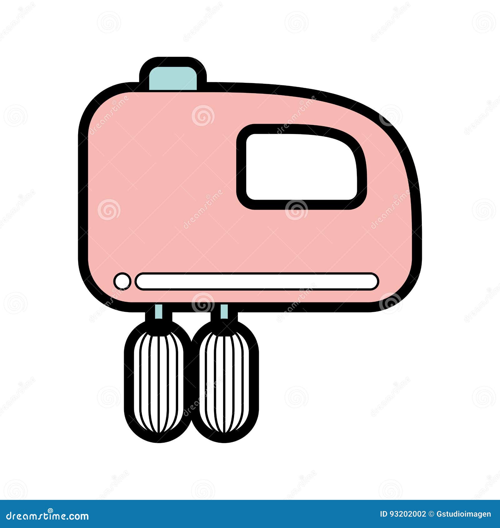 Cute Kitchen Mixer Graphic Design Stock Vector - Illustration of ...