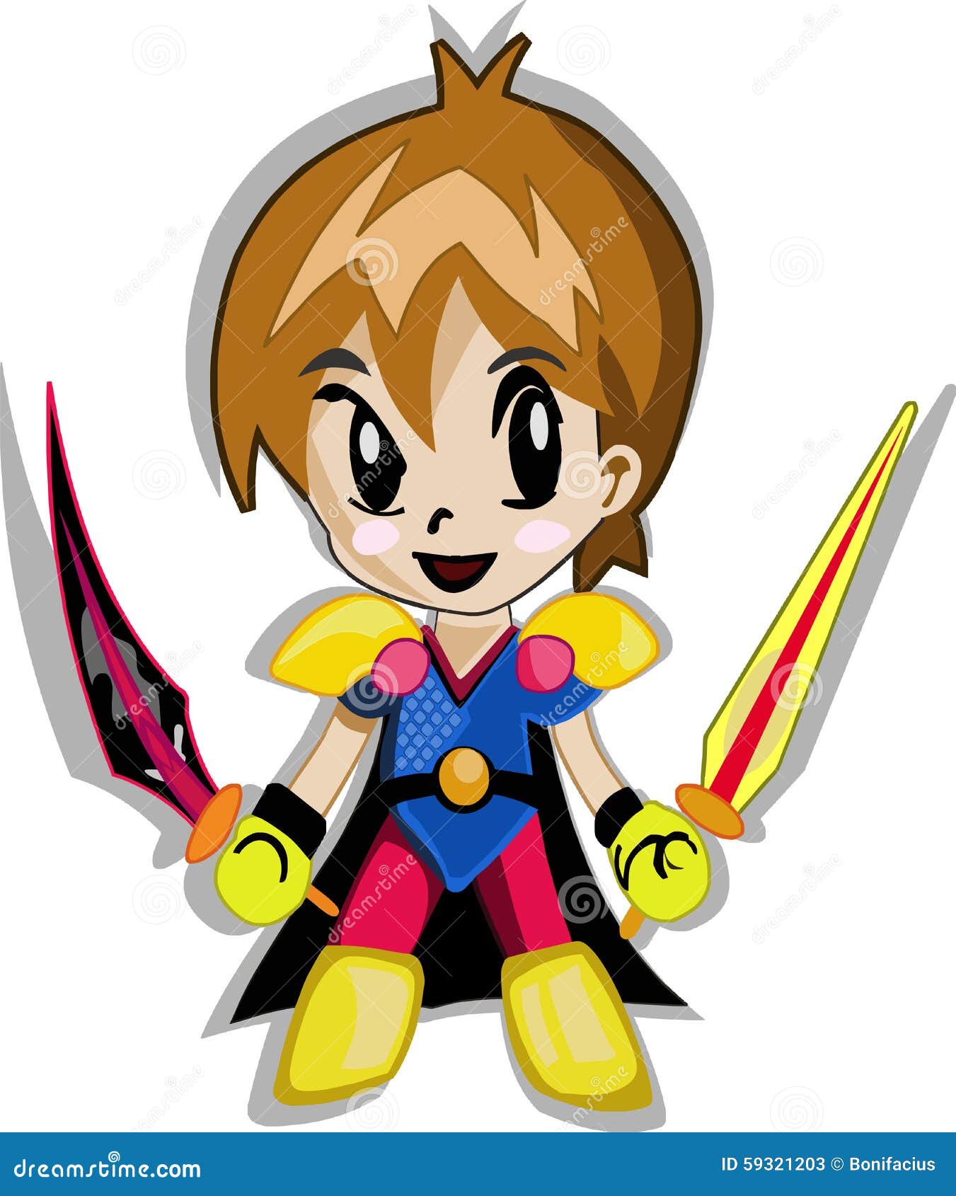 Cute Knight Character Sprites Vector Illustration | CartoonDealer.com ...
