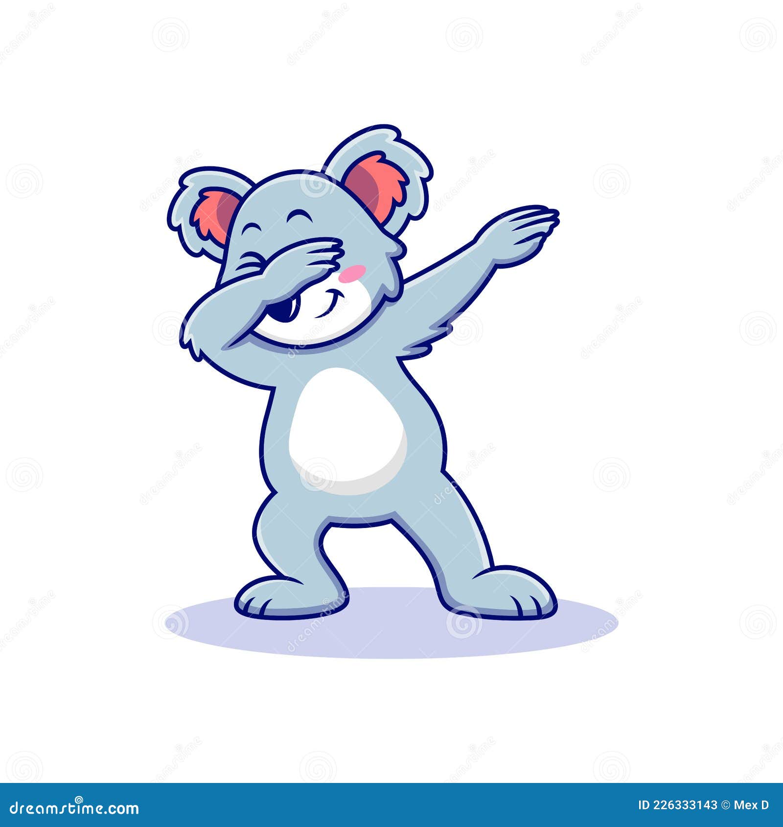Cute Koala Cartoon with Dubbing Pose Stock Illustration - Illustration ...